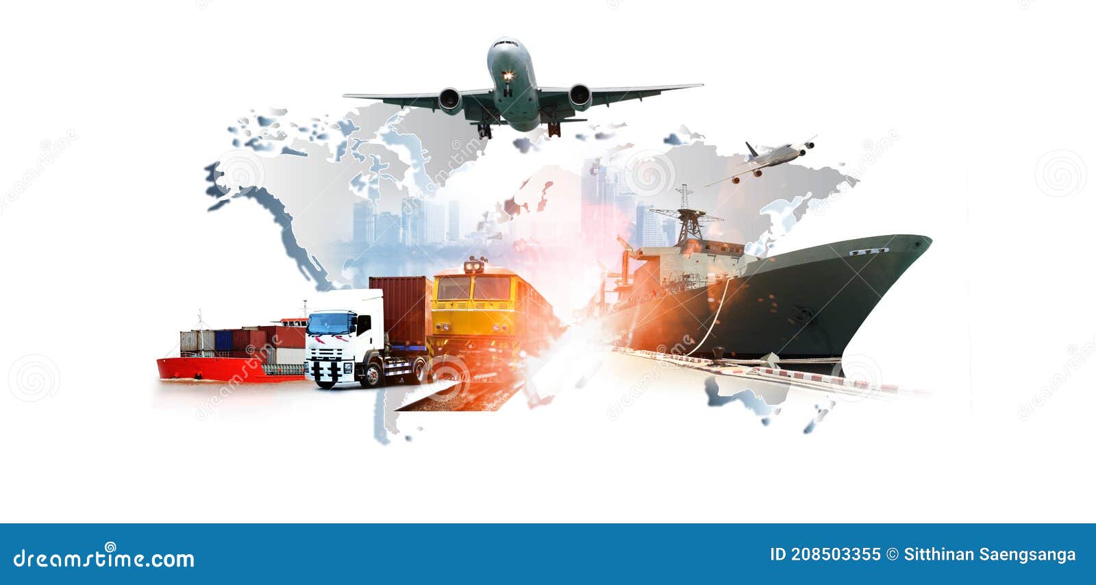 The world logistics stock image. Image of port, international - 208503355