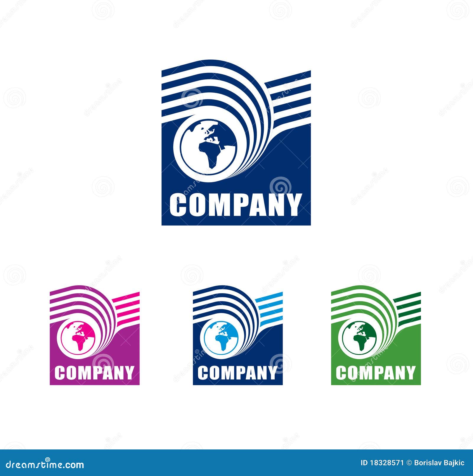World Logo Stock Image - Image: 18328571