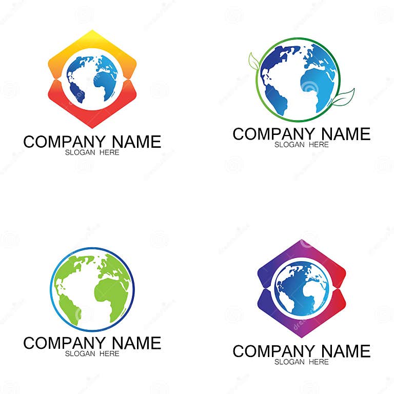 World Logo Designs Vector Icon Stock Vector - Illustration of shape ...