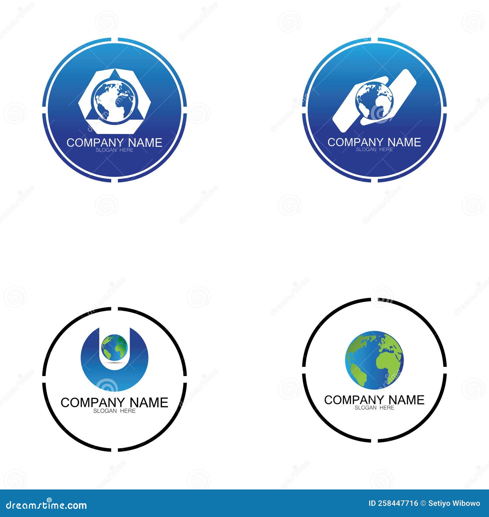 World Logo Designs Vector Icon Stock Vector - Illustration of global ...