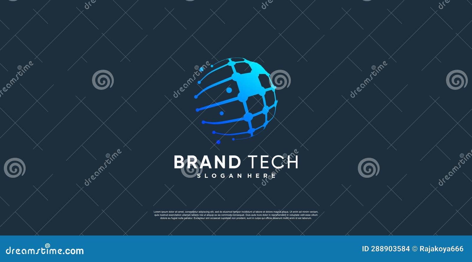 World Logo with Technology Concept Premium Vector Stock Vector ...