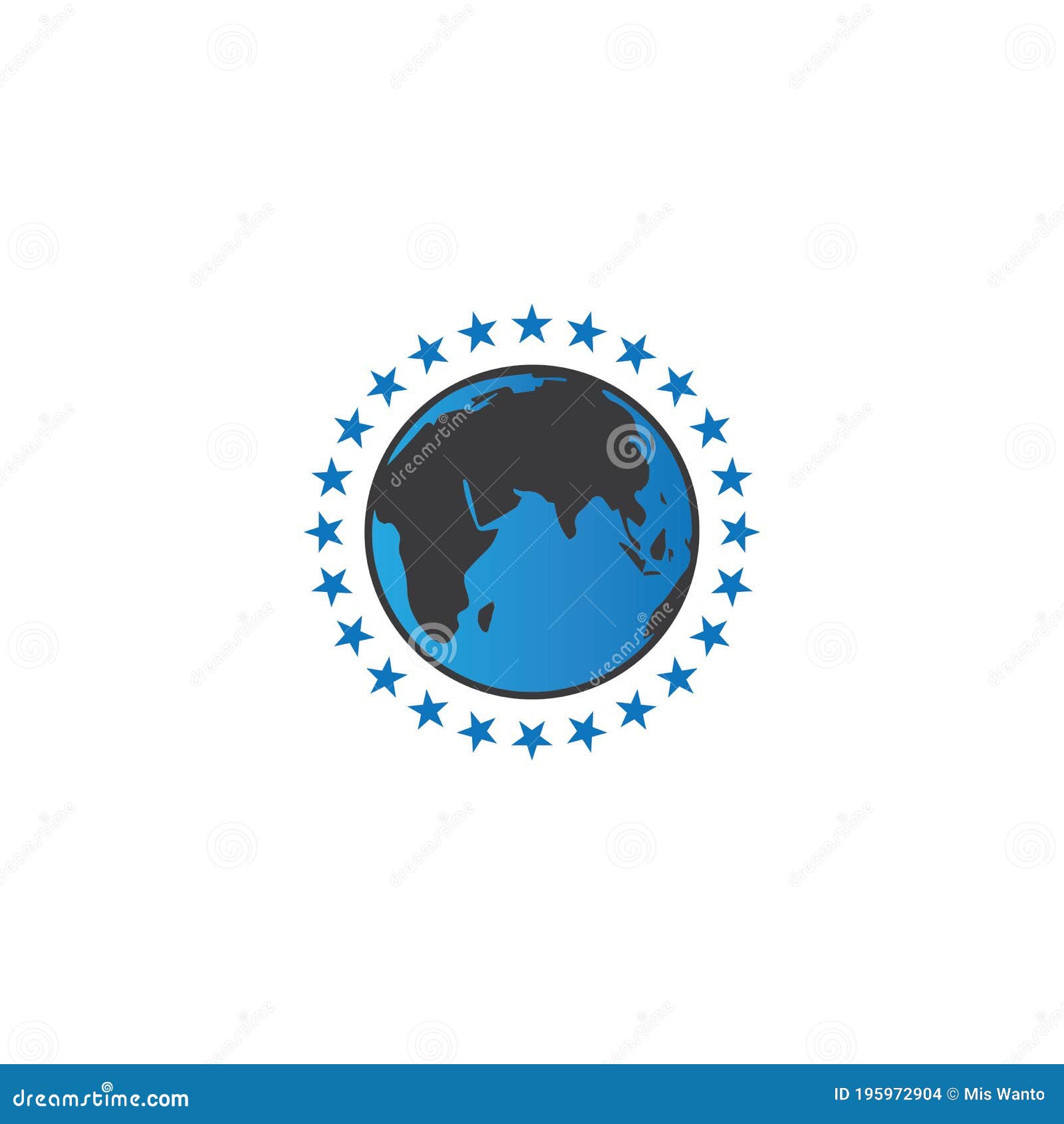 World Logo Template Illustration Stock Vector - Illustration of ...