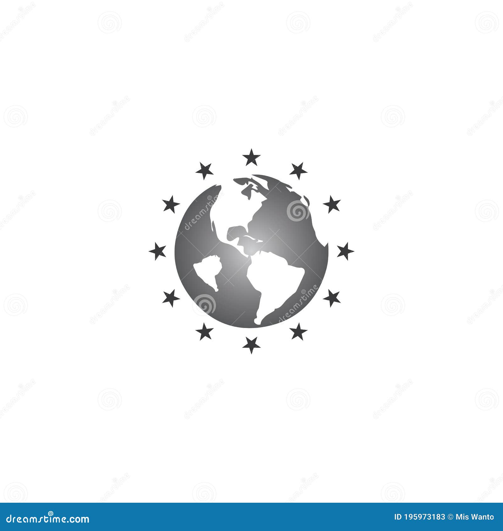 World Logo Template Illustration Stock Vector - Illustration of company ...