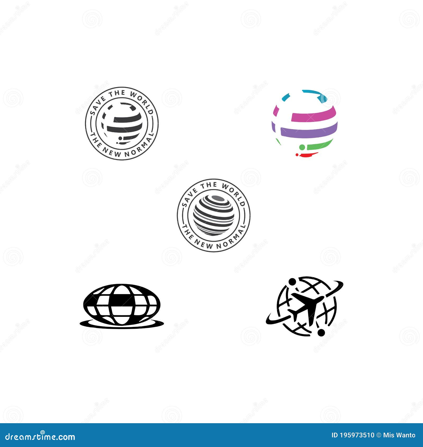 World Logo Template Illustration Stock Vector - Illustration of network ...