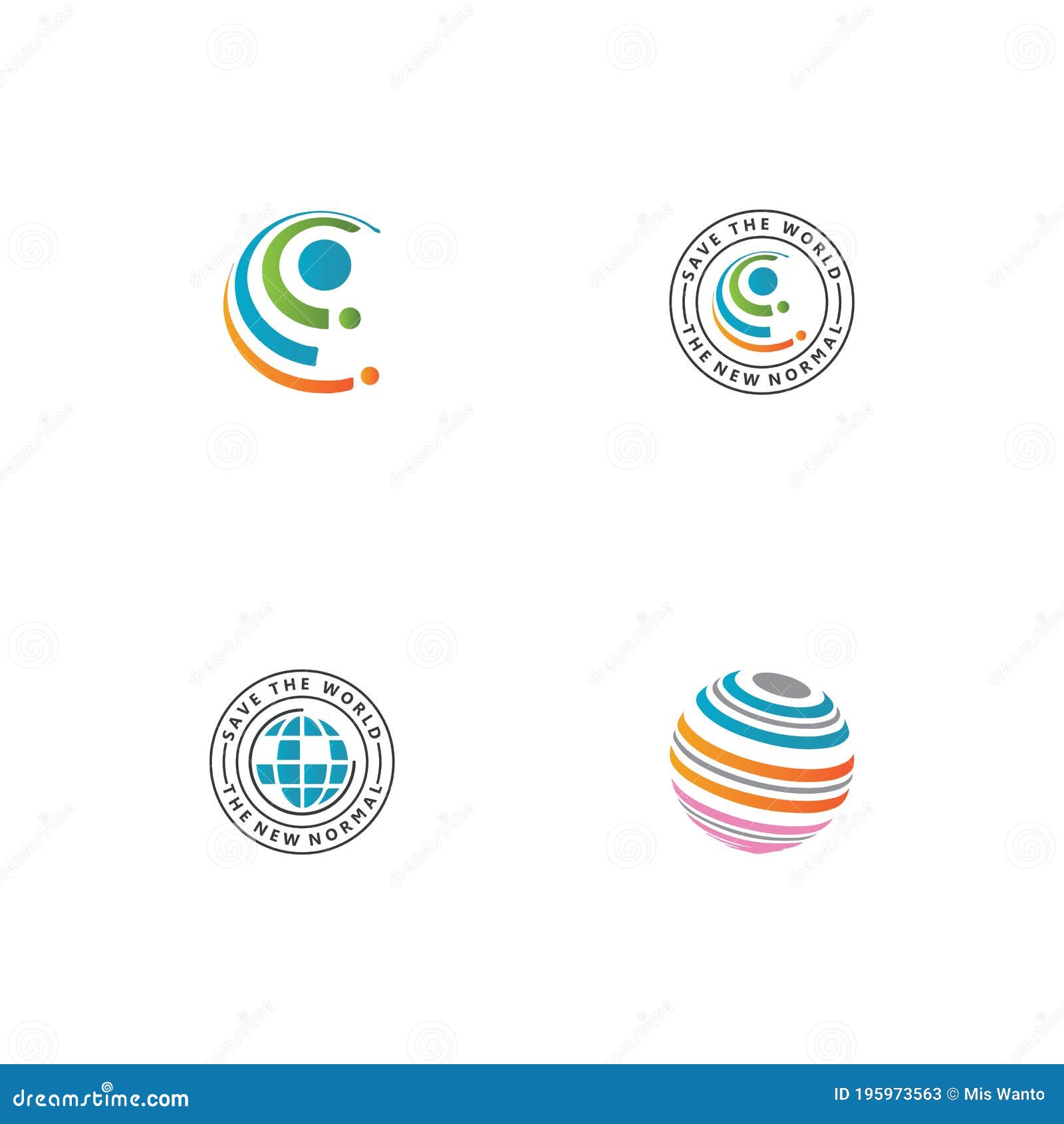 World Logo Template Illustration Stock Vector - Illustration of ...
