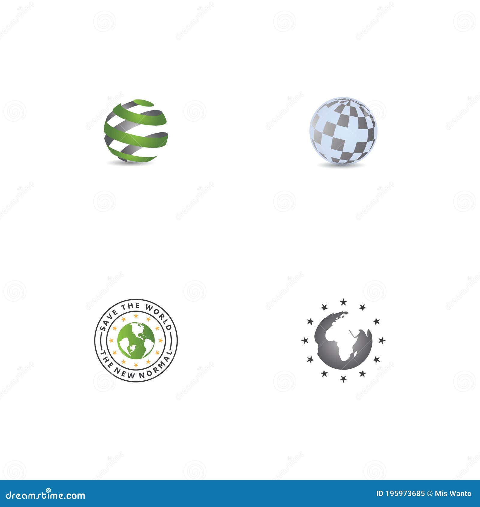 World Logo Template Illustration Stock Vector - Illustration of ...