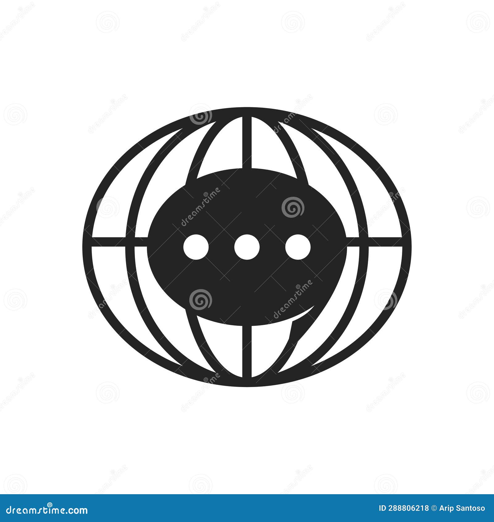 World Logo Template Isolated. Brand Identity. Icon Abstract Vector ...