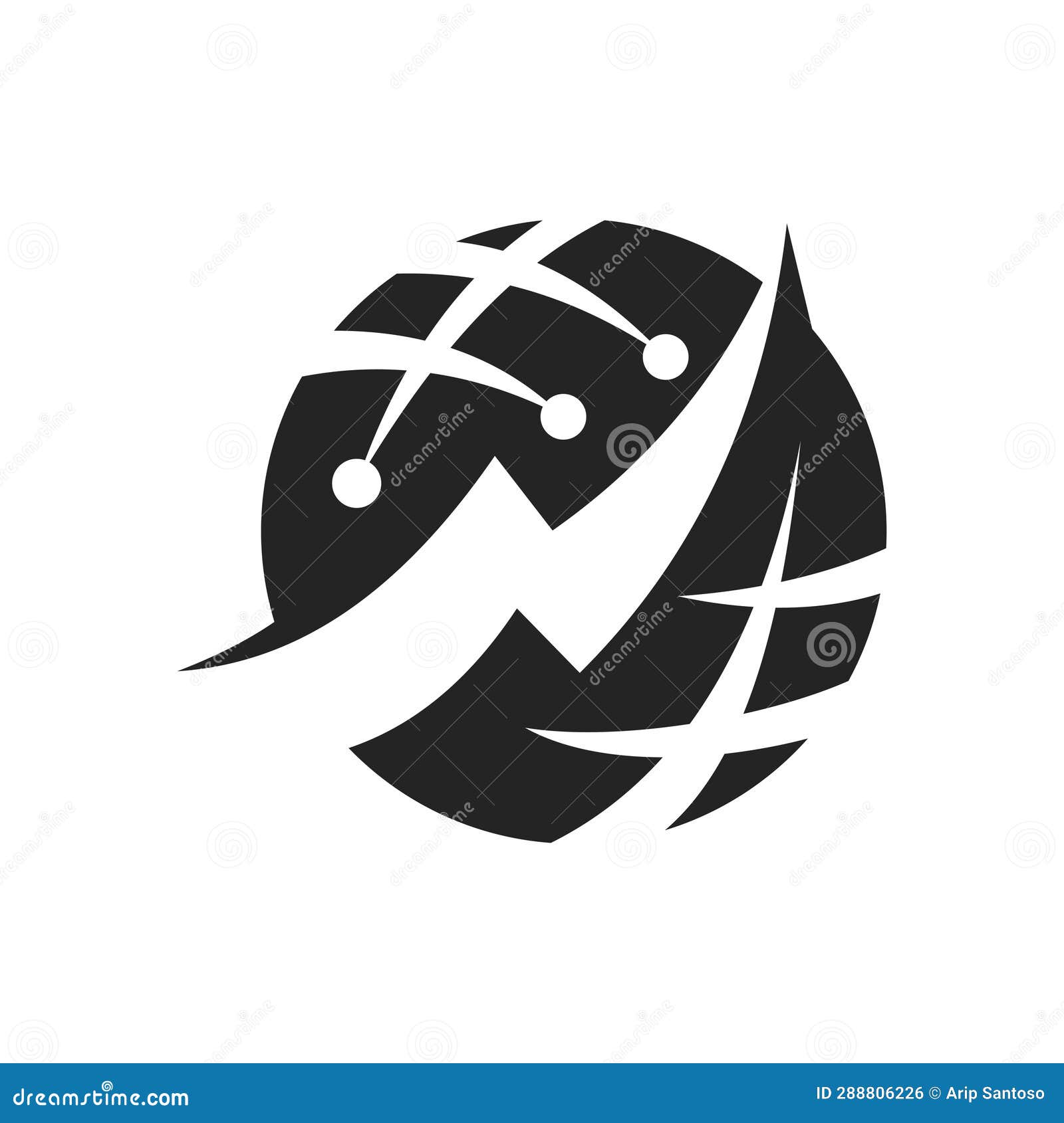 World Logo Template Isolated. Brand Identity. Icon Abstract Vector ...