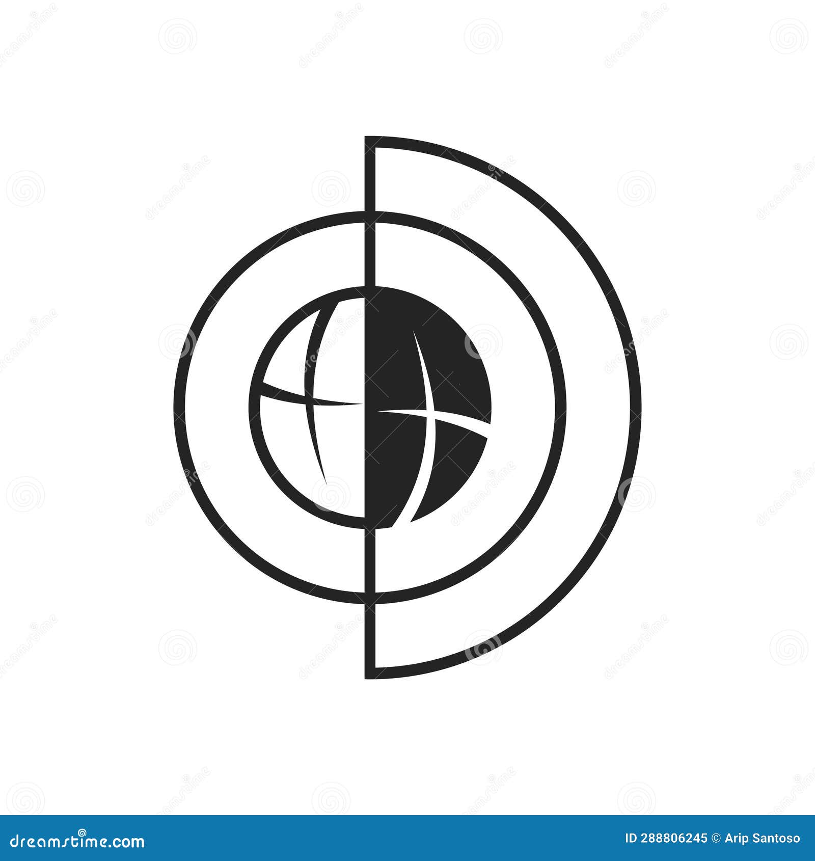 World Logo Template Isolated. Brand Identity. Icon Abstract Vector ...