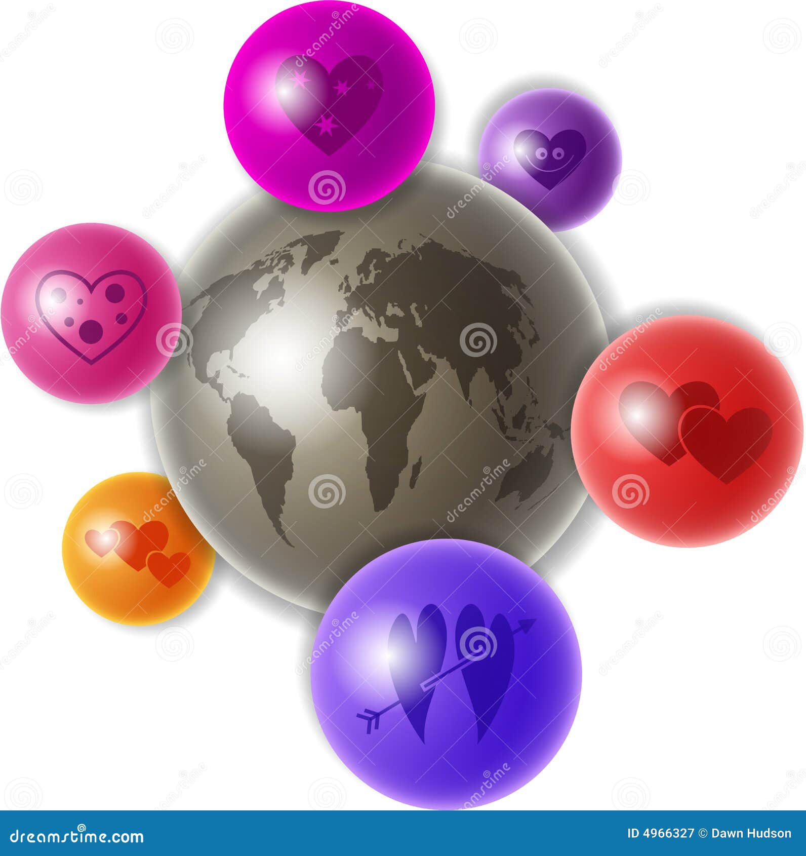 World of love stock illustration. Illustration of geographical - 4966327