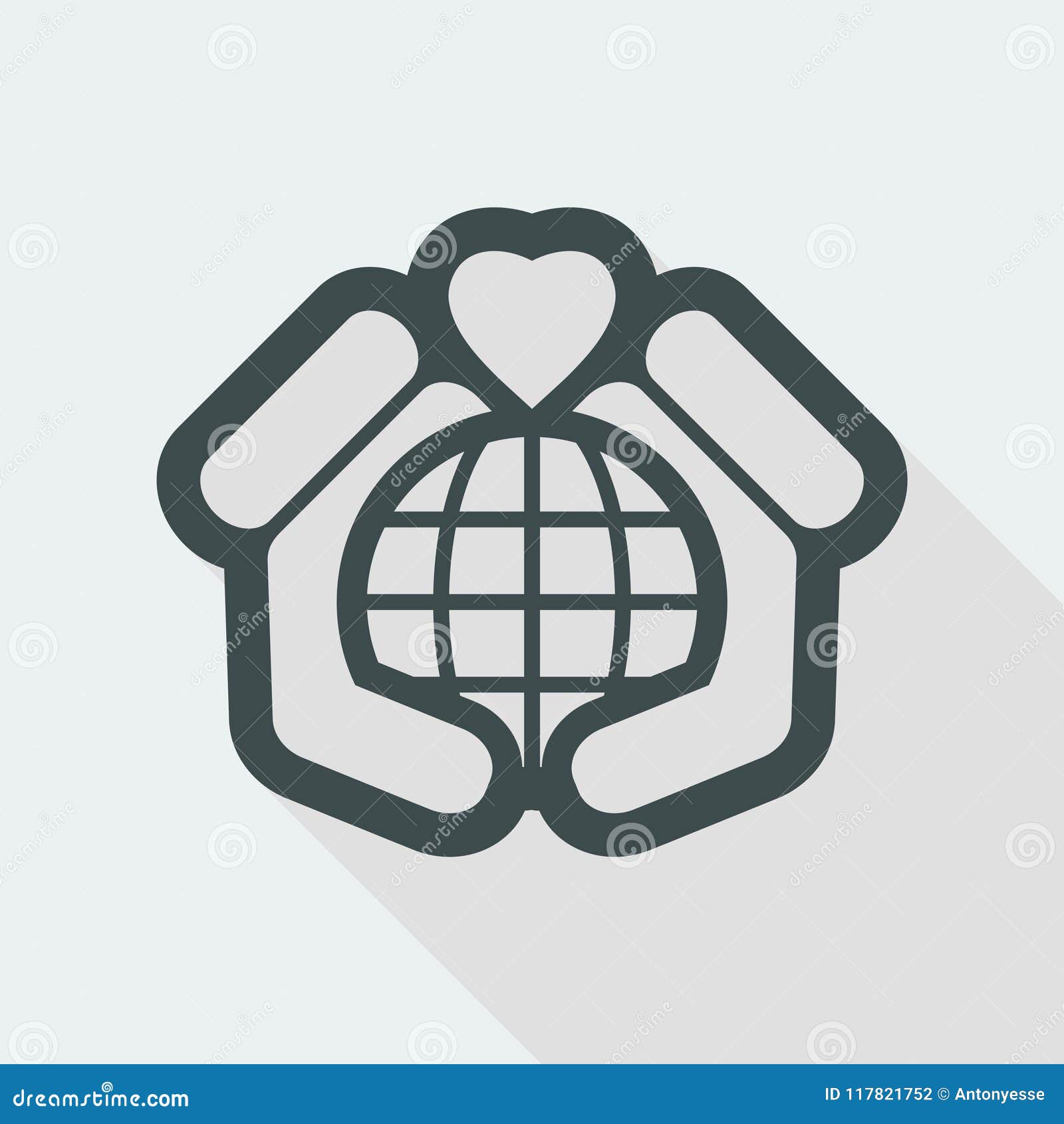 World love icon stock vector. Illustration of affection - 117821752