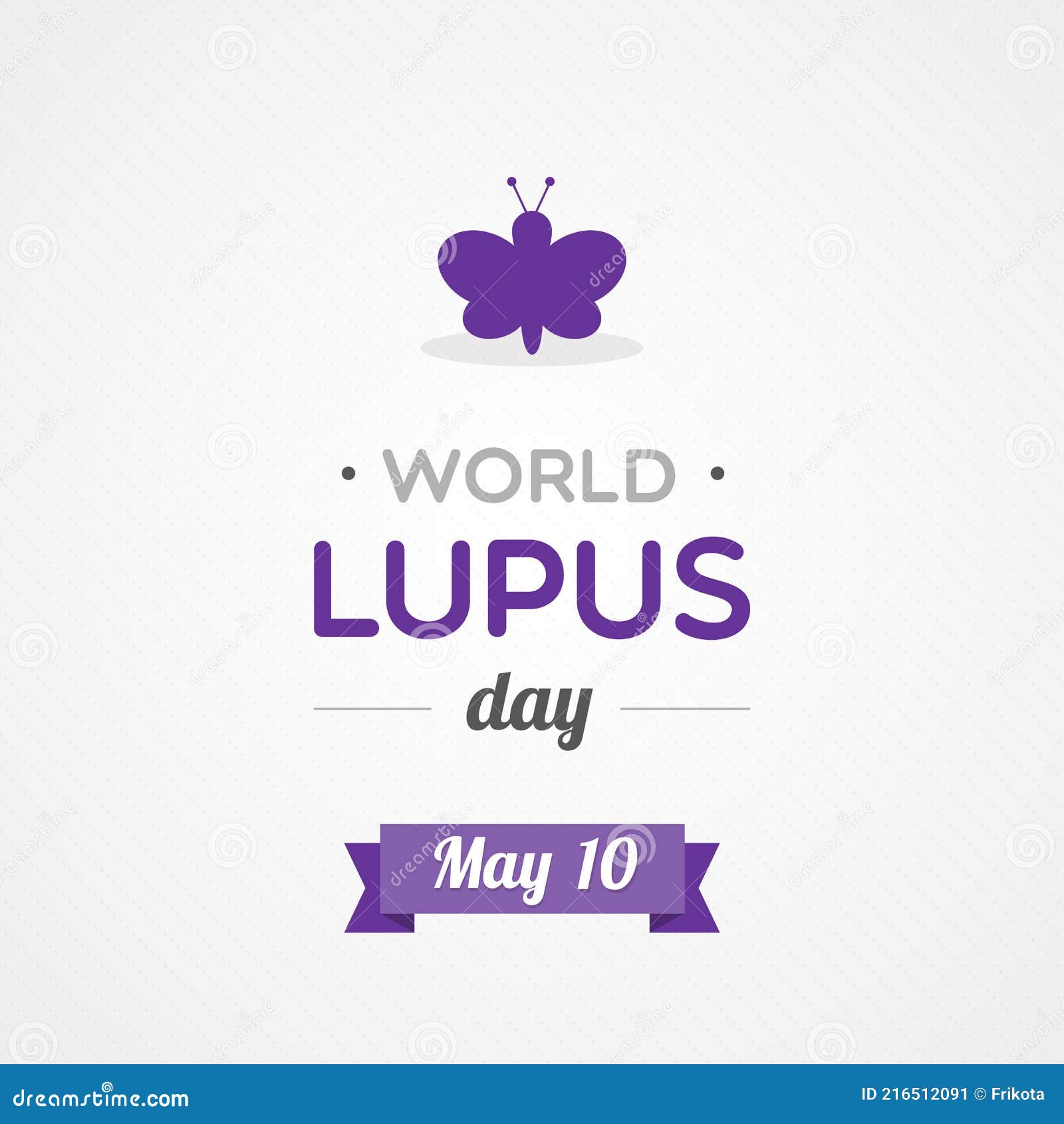 World Lupus Day May 10 Vector Illustration Flat Design Stock Vector