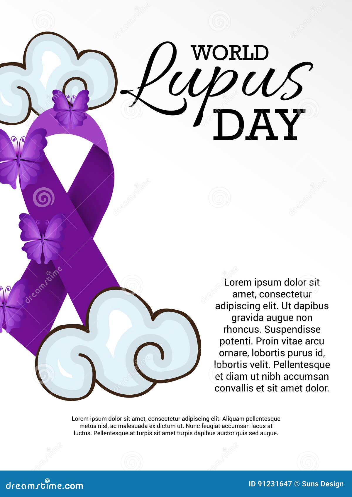 World Lupus Day. stock illustration. Illustration of care - 91231647