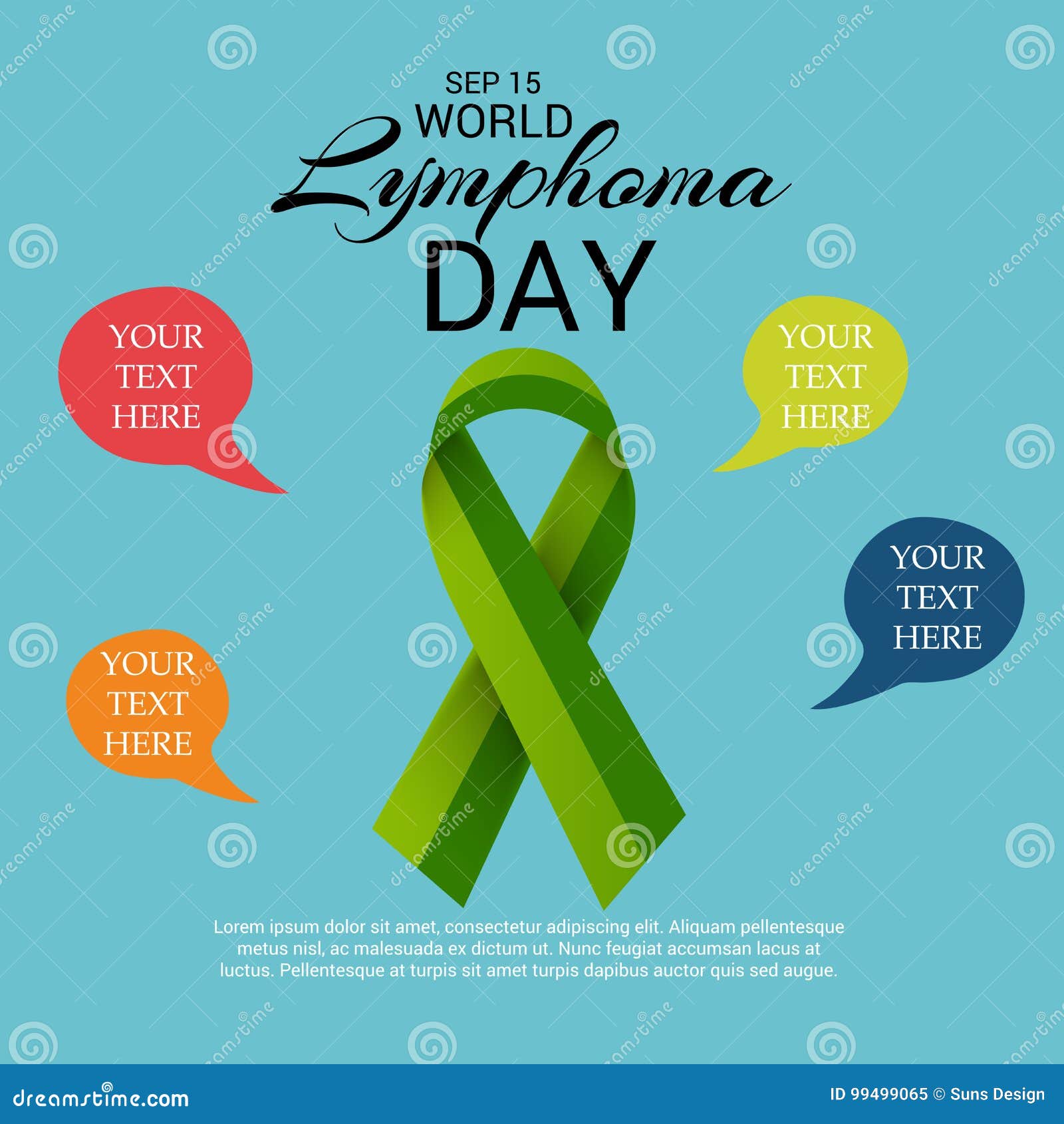 World Lymphoma Day stock illustration. Illustration of banner - 99499065