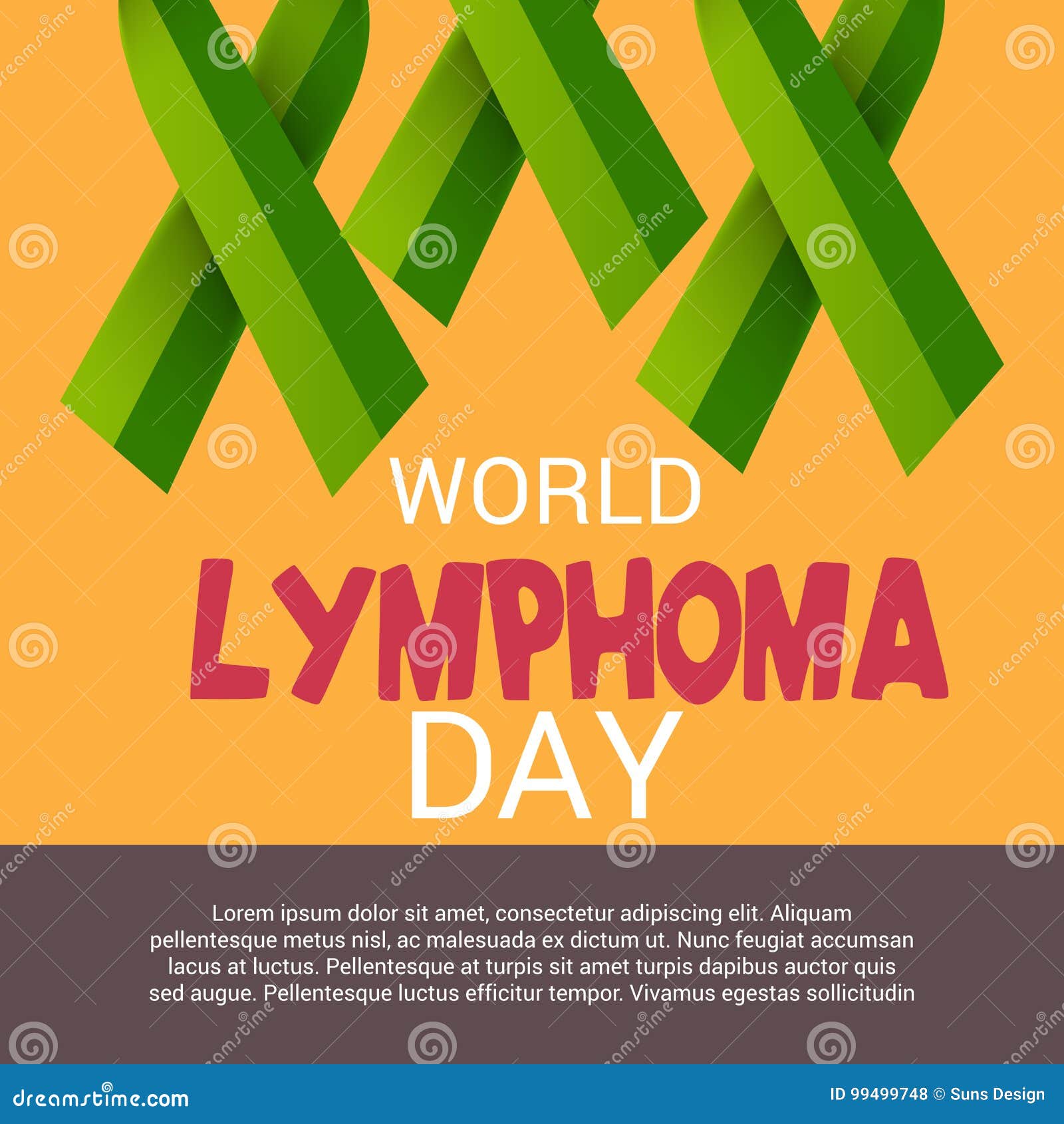 World Lymphoma Day stock illustration. Illustration of cure - 99499748