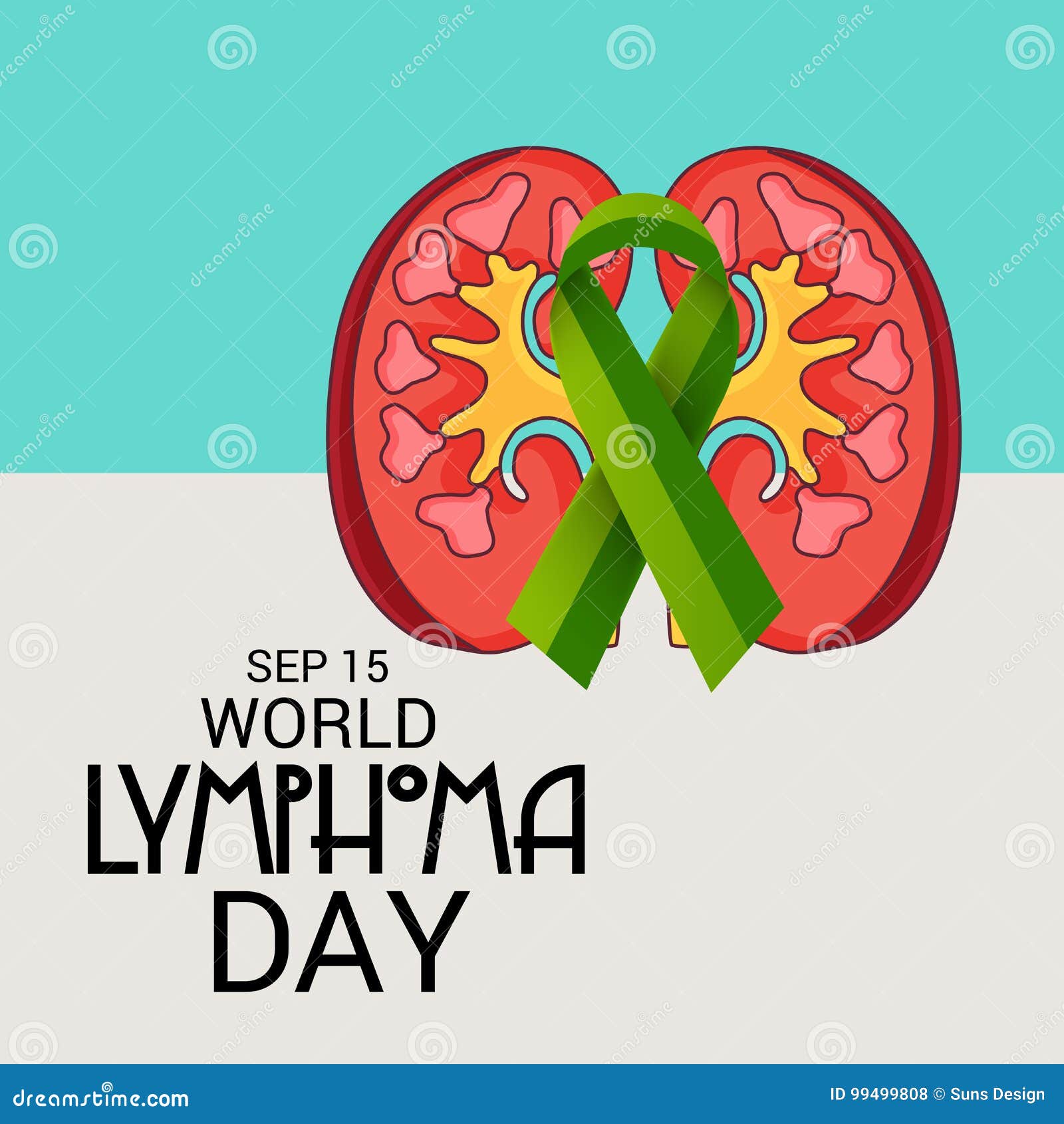 World Lymphoma Day stock illustration. Illustration of icon - 99499808