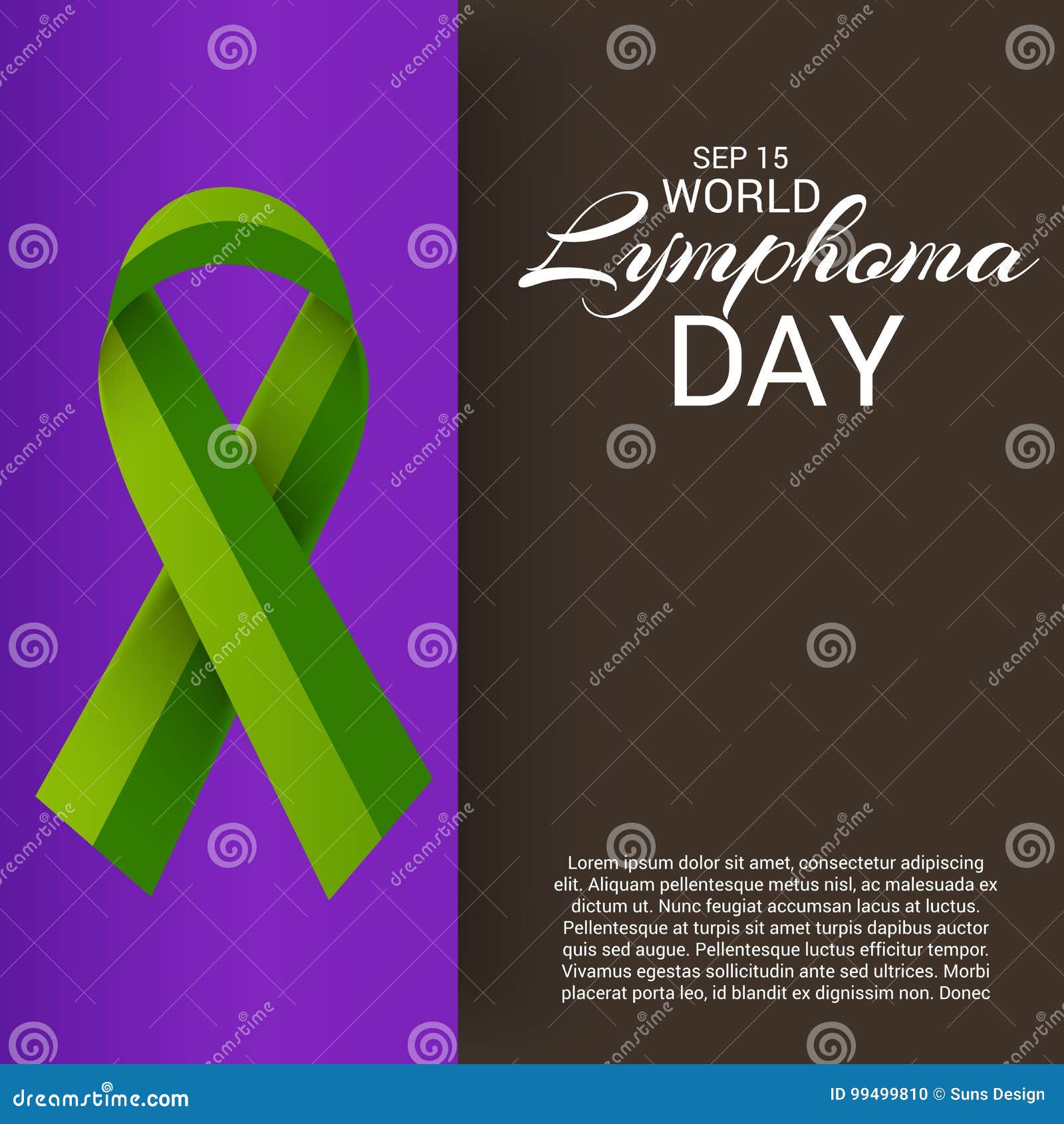 World Lymphoma Day stock illustration. Illustration of abstract - 99499810