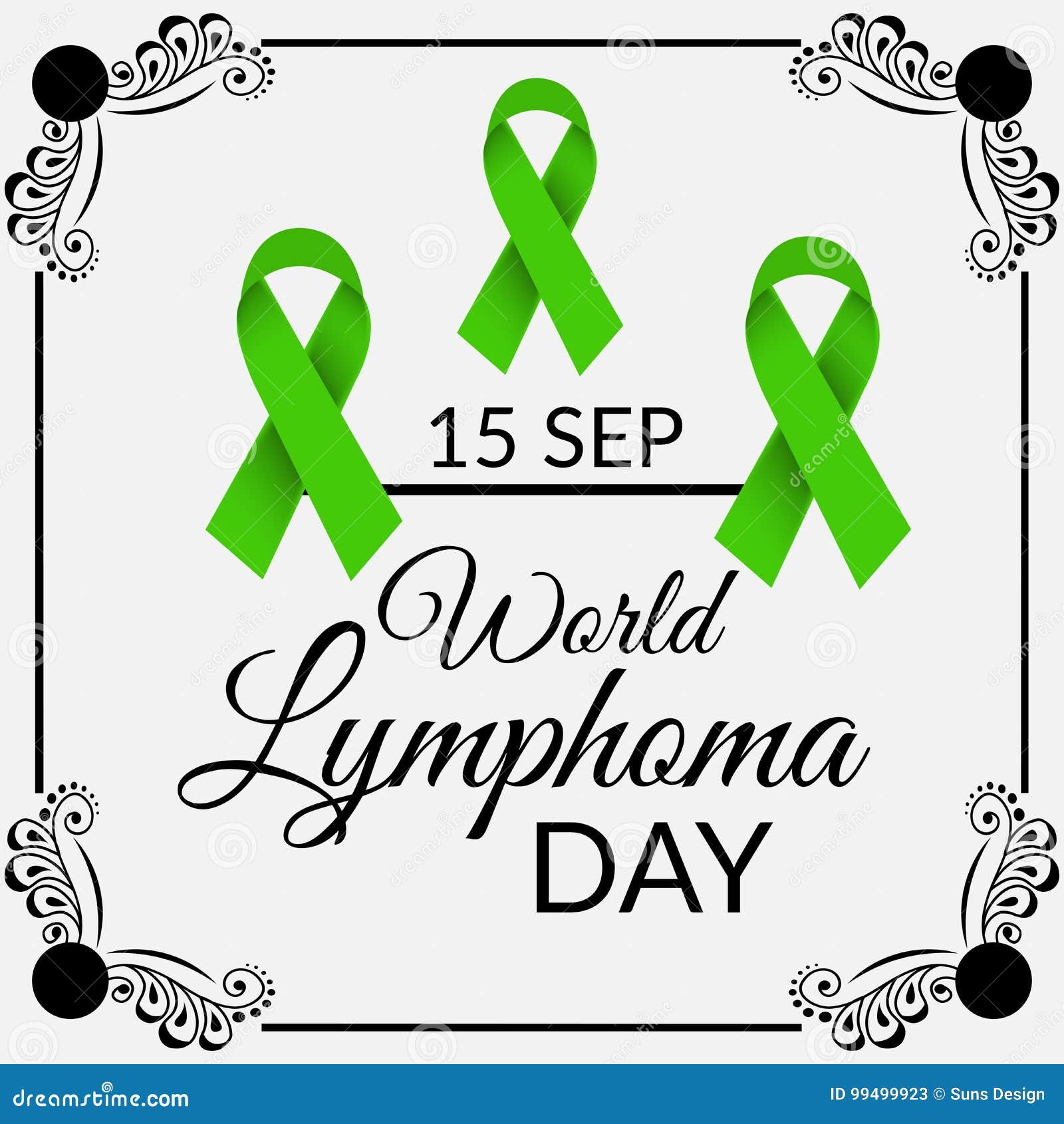 World Lymphoma Day stock illustration. Illustration of awareness - 99499923