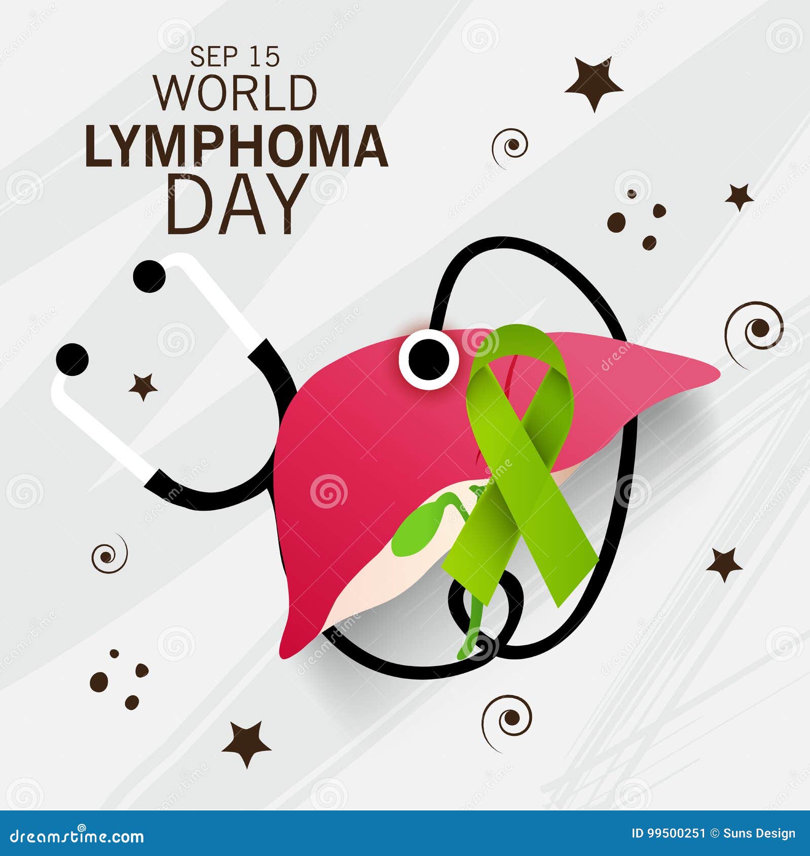 World Lymphoma Day stock illustration. Illustration of september - 99500251