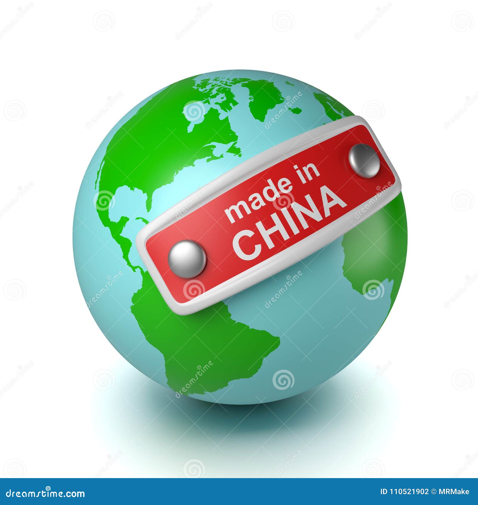 World Made in China stock illustration. Illustration of white - 110521902