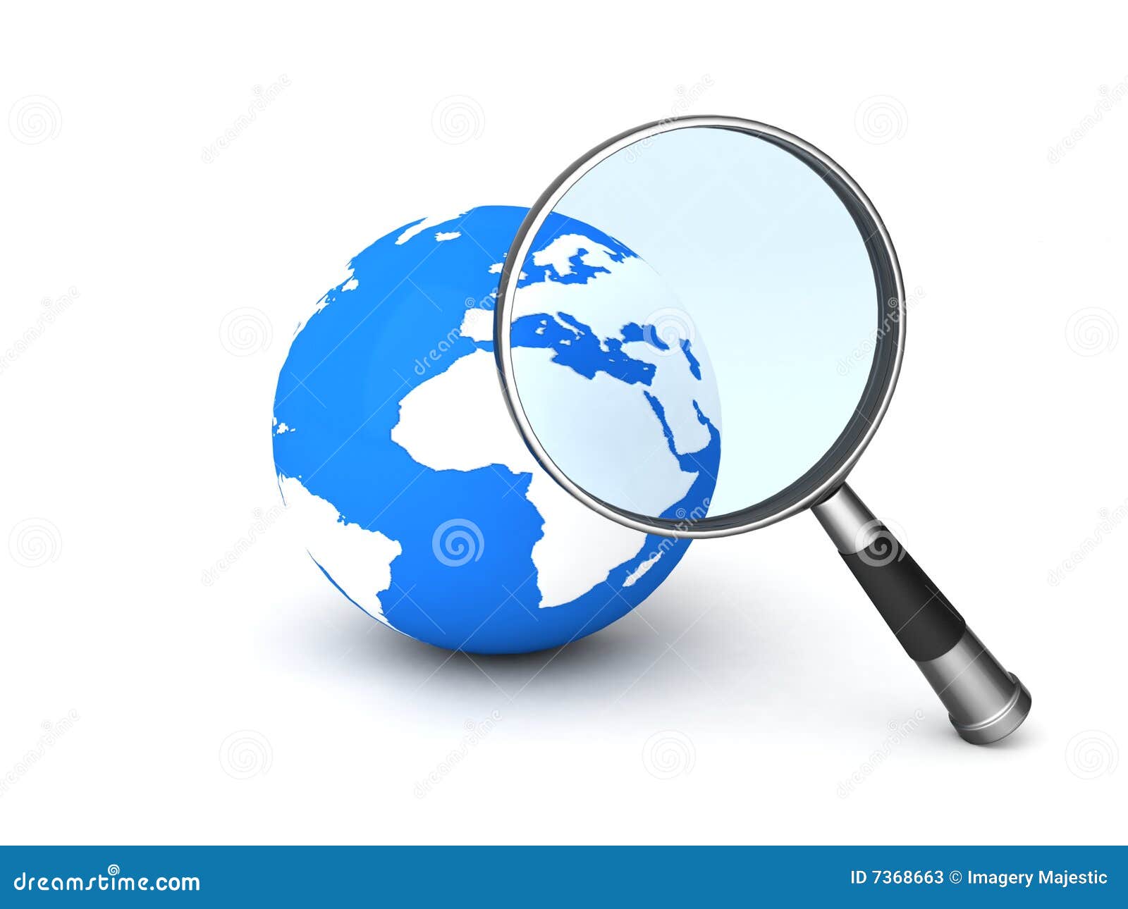 Examine World Map Magnifier Stock Illustrations – 26 Examine World Map ...