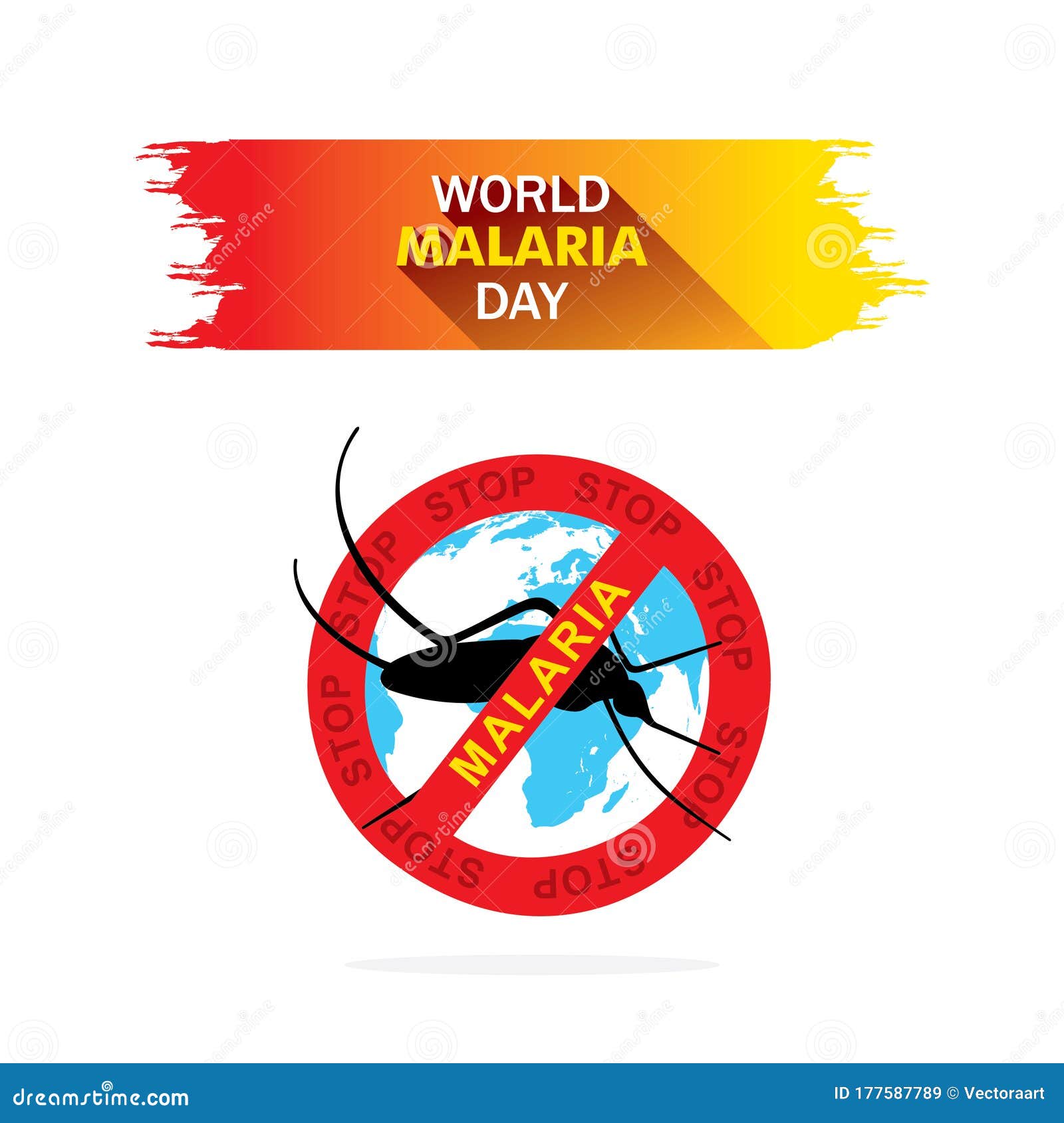 World Malaria Day Poster Design Stock Vector - Illustration of cartoon ...