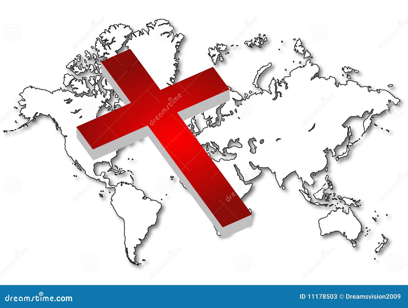 World map stock vector. Illustration of east, asia, cross - 11178503