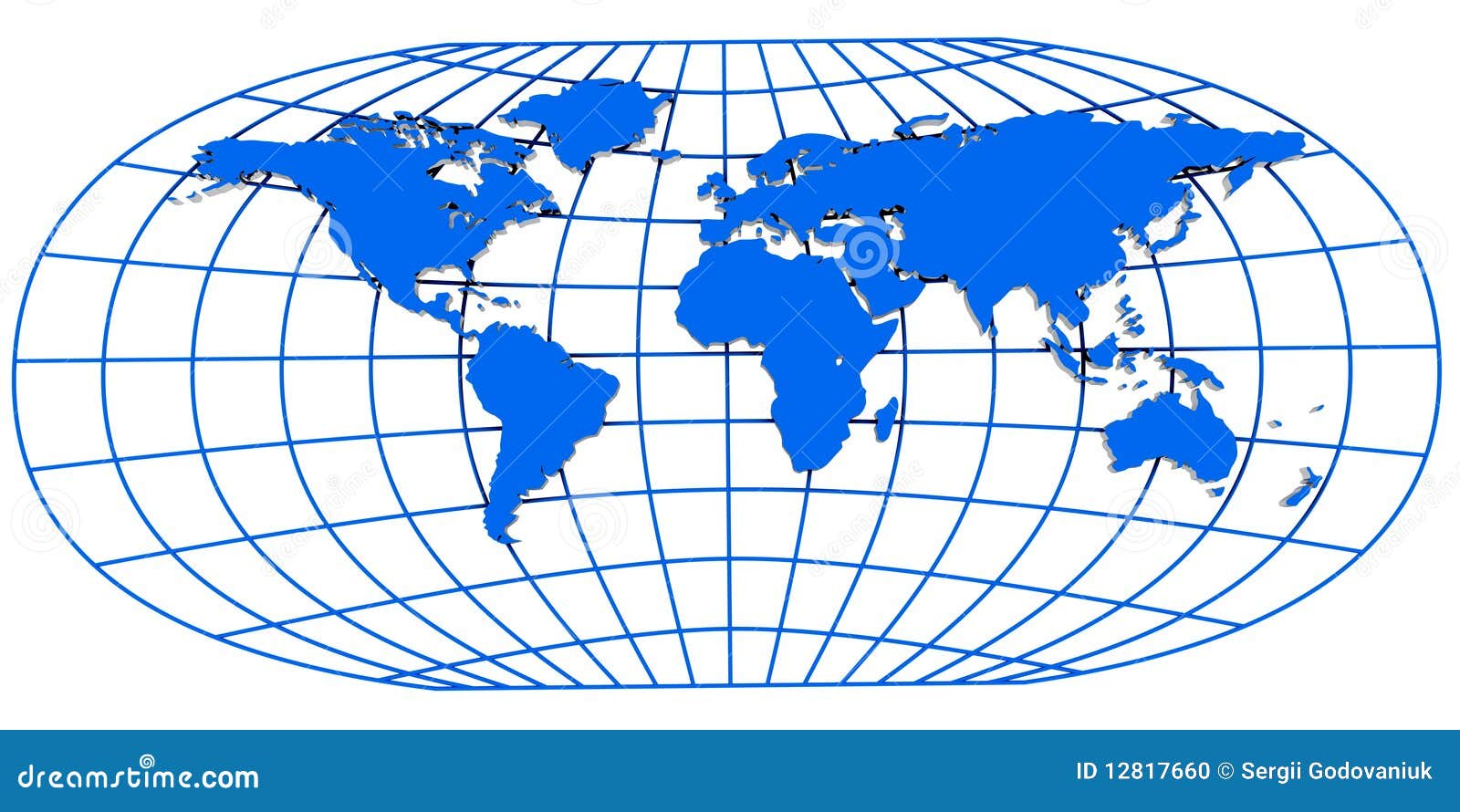 World map stock illustration. Illustration of horizontal - 12817660