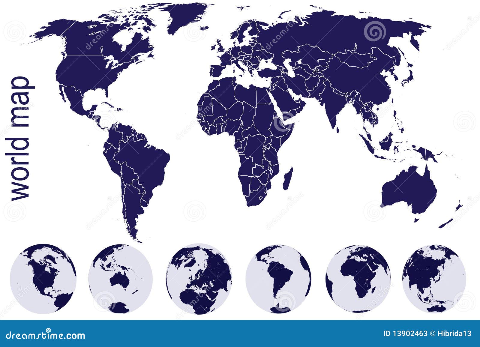 World map stock illustration. Illustration of symbol - 13902463