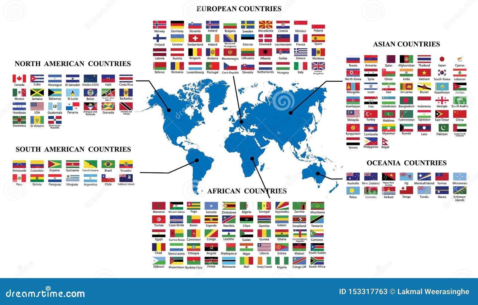 World flags and world map stock vector. Illustration of atlas - 153317763