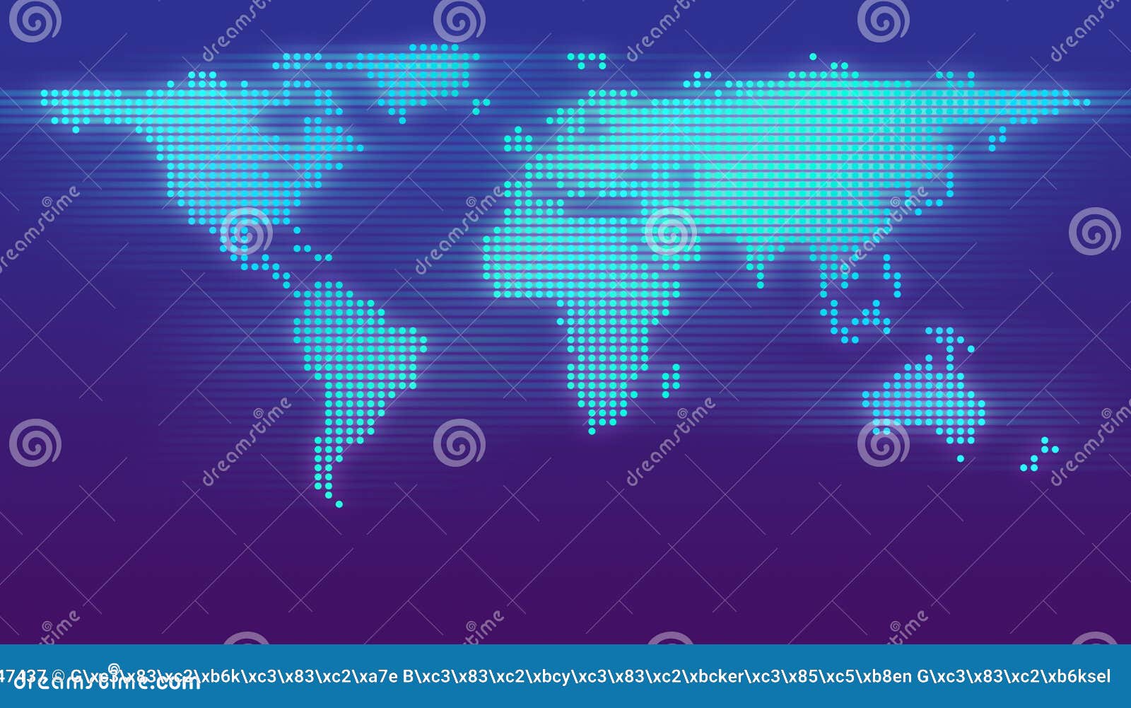 World map stock illustration. Illustration of dotted, dots - 1547437