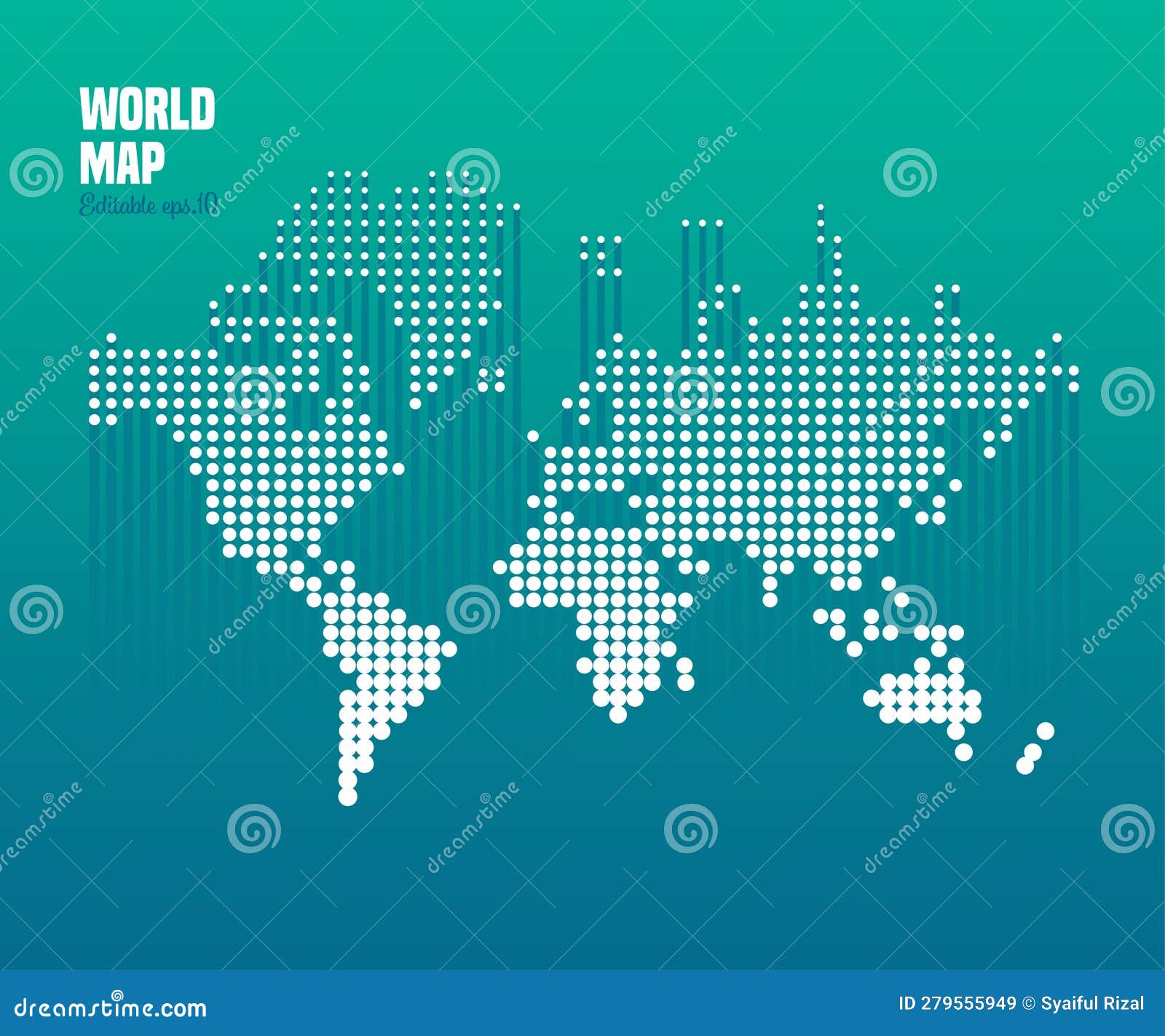 World Map Dot Halftone Art Vector Stock Vector - Illustration of circle ...