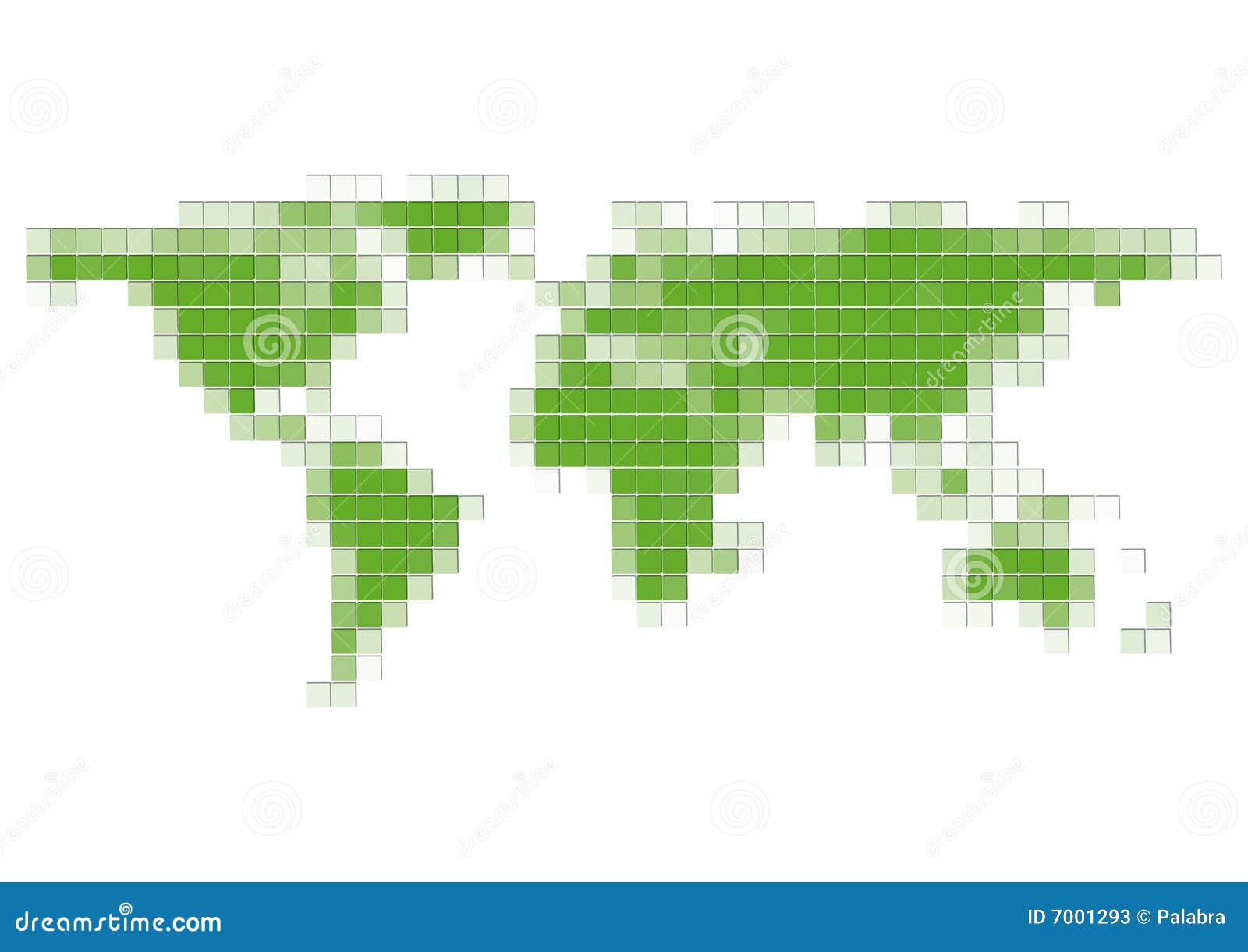 World Map Of 3D Tiles Cartoon Vector | CartoonDealer.com #7001293