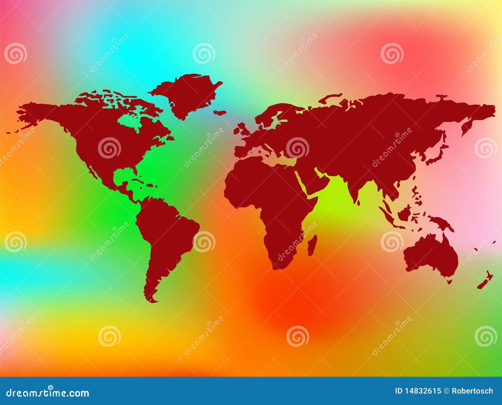 World Map and Abstract Background Stock Vector - Illustration of colors ...