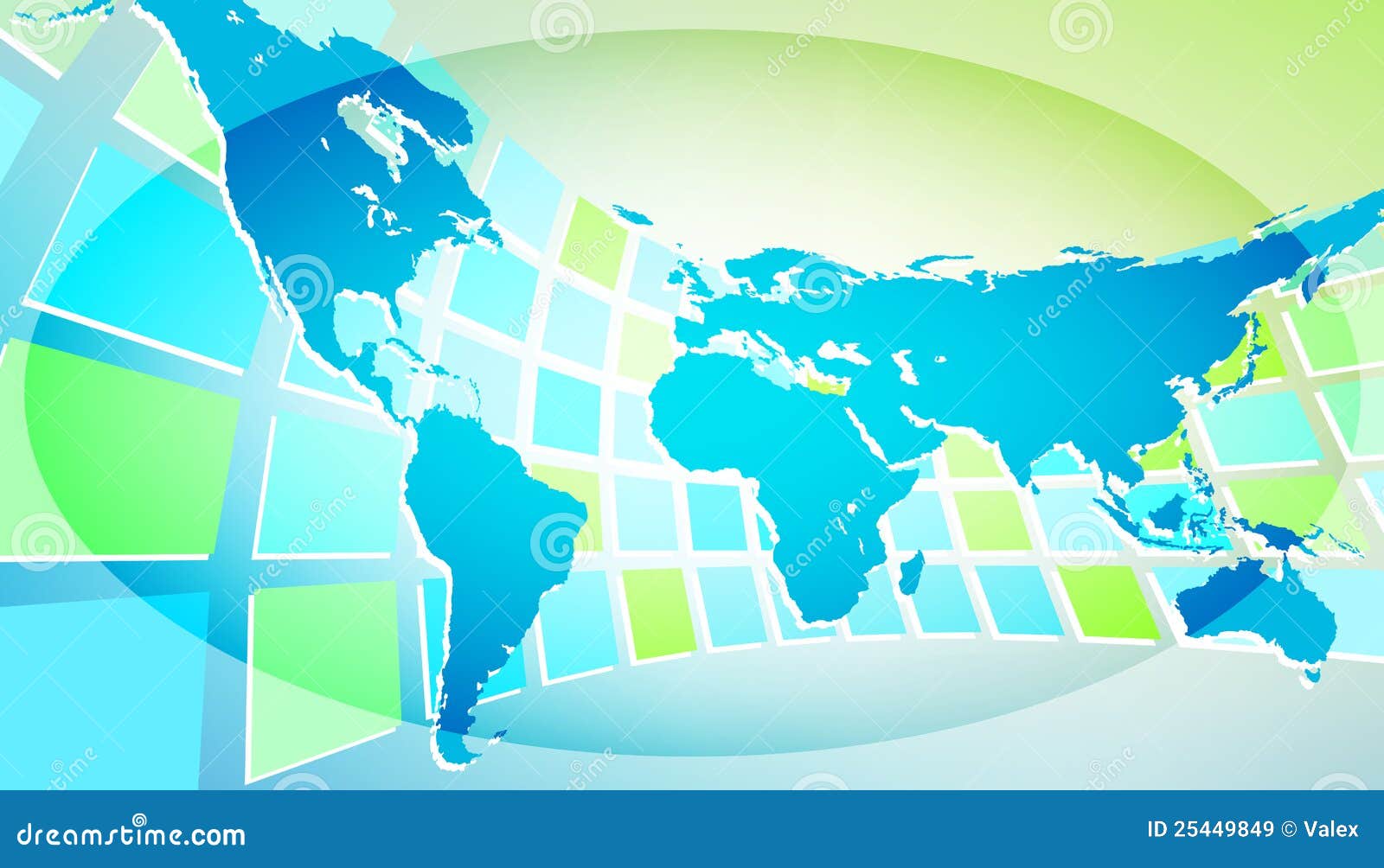 World Map with Abstract Background Stock Vector - Illustration of ...