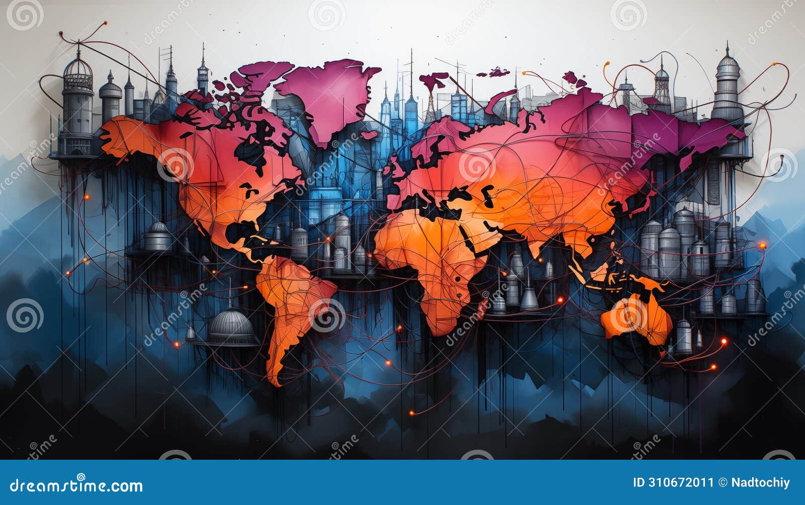 World Map - Abstract Background Stock Image - Image of earth, asia ...