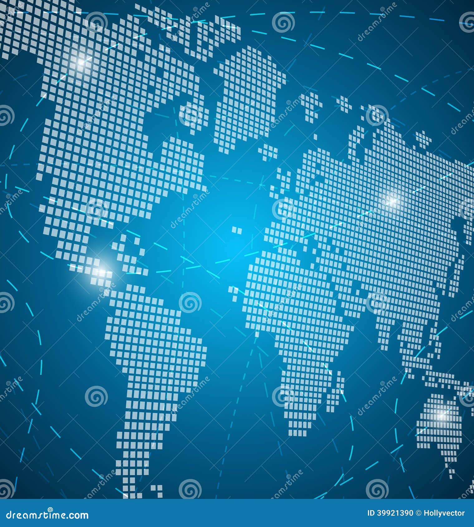 World Map Abstract Background Stock Vector - Illustration of connection ...