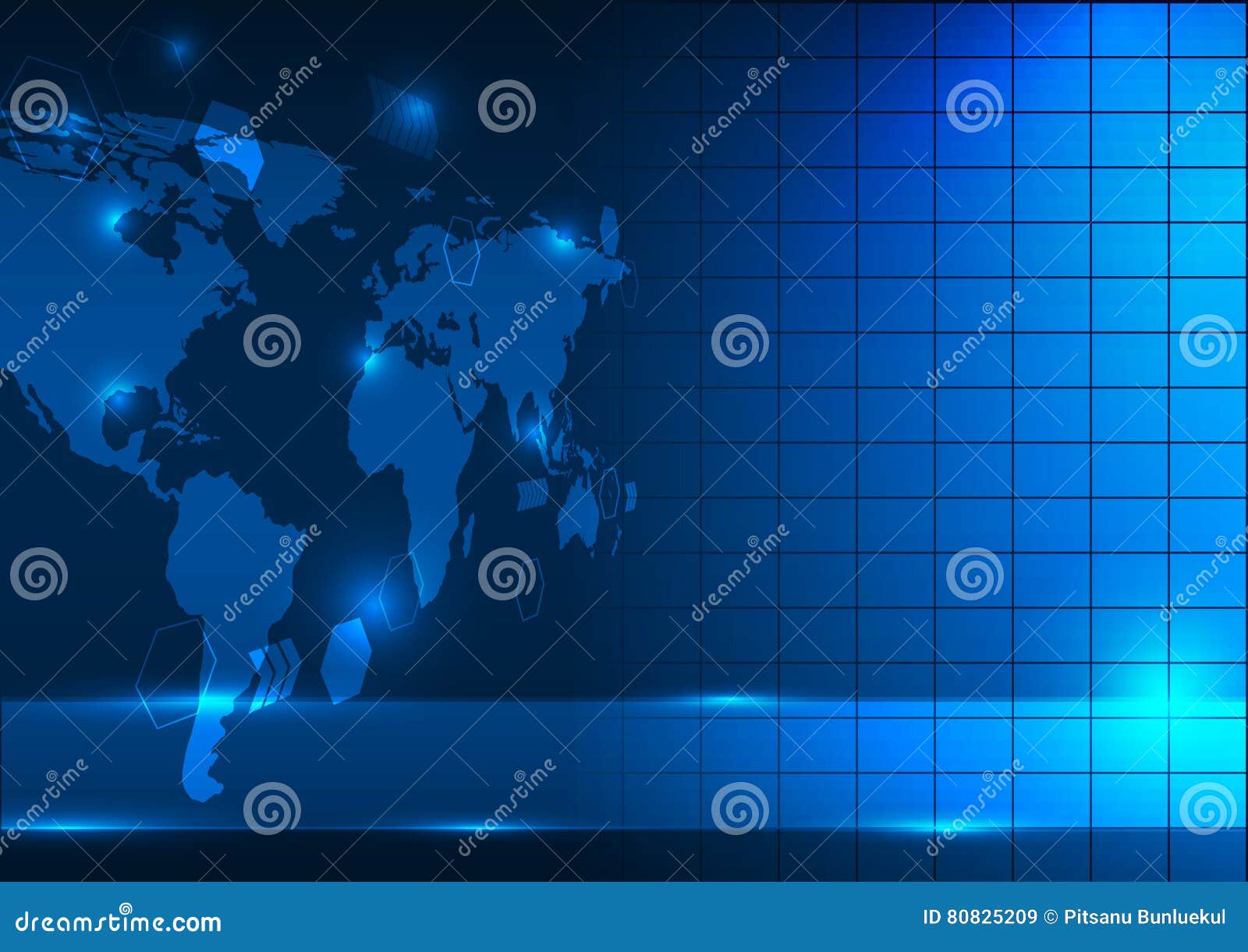 World Map Abstract Background Vector Illustration Stock Vector ...