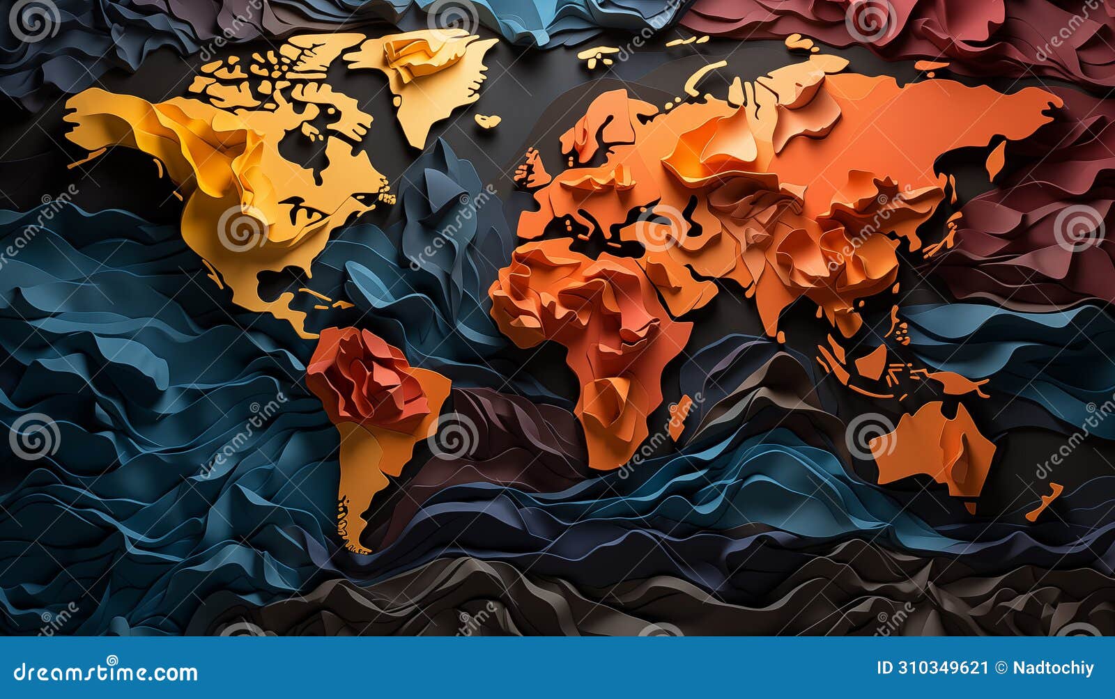World Map - Abstract Background Stock Image - Image of generated, atlas ...
