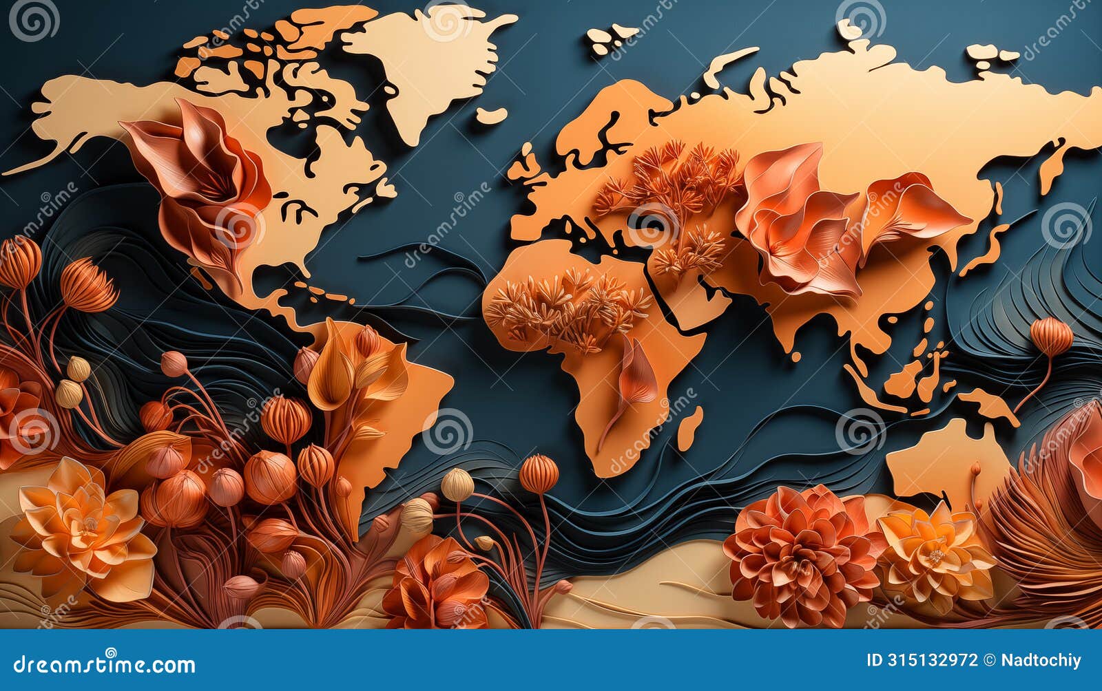 World Map - Abstract Background Stock Photo - Image of cartography ...