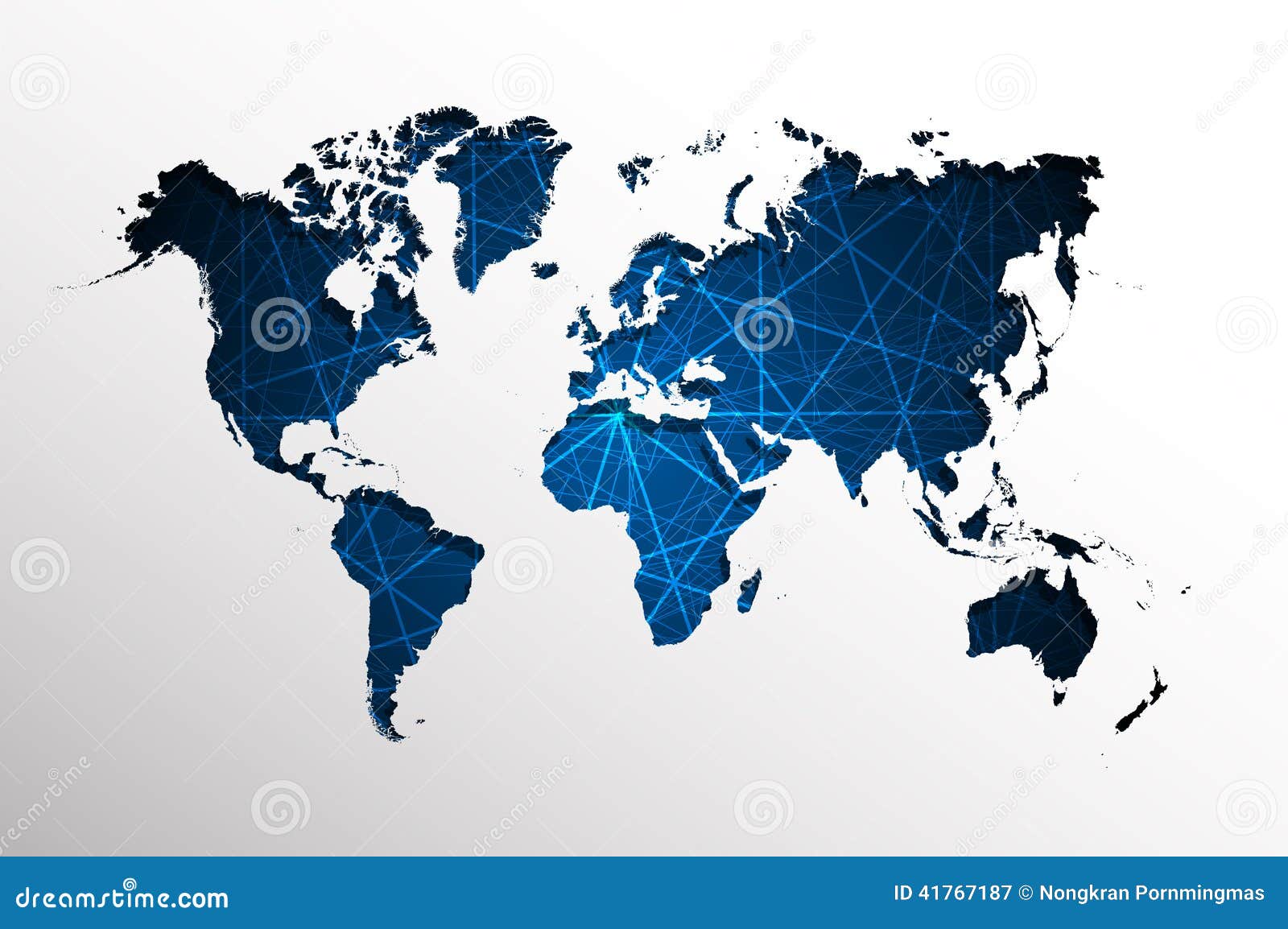 World Map-Abstract Blue Straight Lines Stock Vector - Illustration of ...