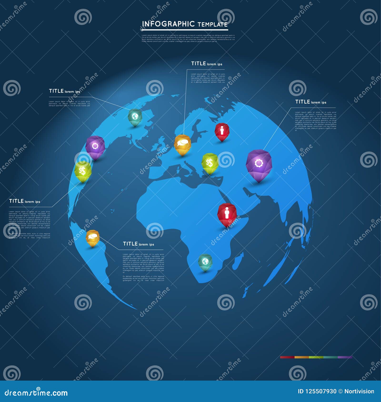 World Map with Abstract Crystal Pointers Stock Vector - Illustration of ... World Map with Abstract Crystal Pointers Stock Vector - Illustration of ...