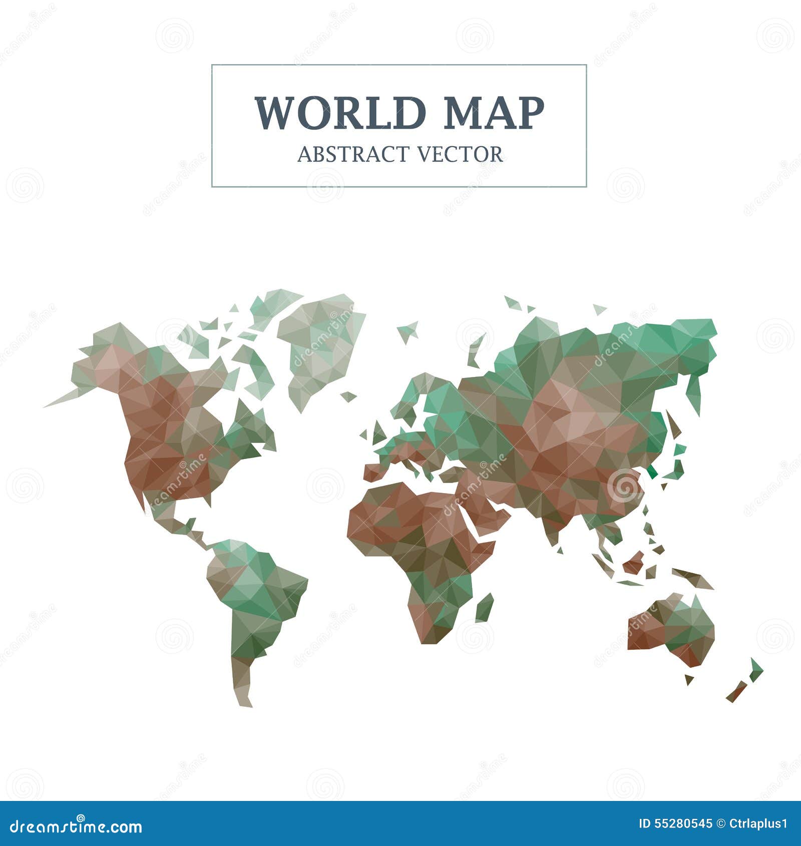 World Map Abstract Design stock vector. Illustration of creative - 55280545
