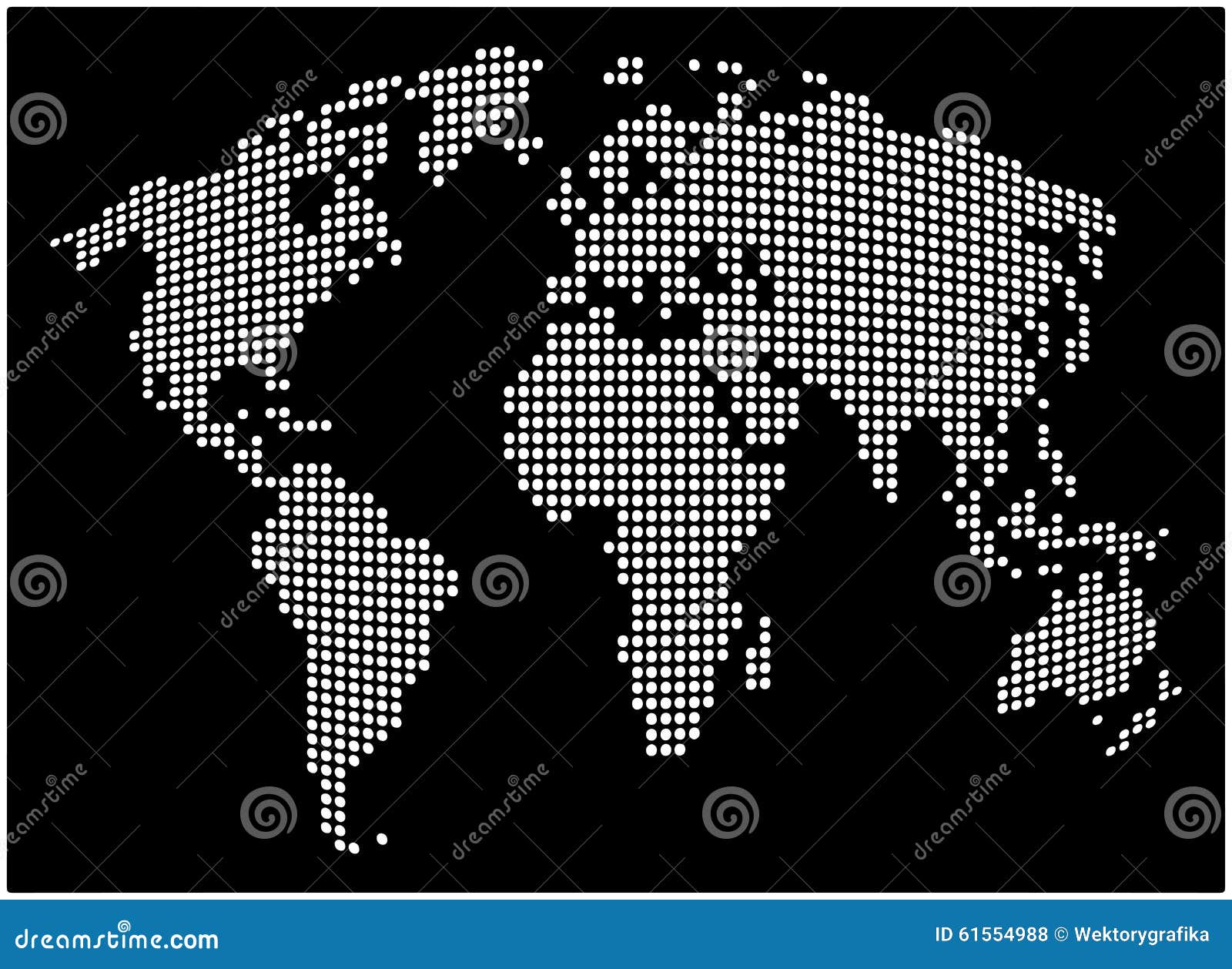 Dotted Vector World Map | CartoonDealer.com #72187115