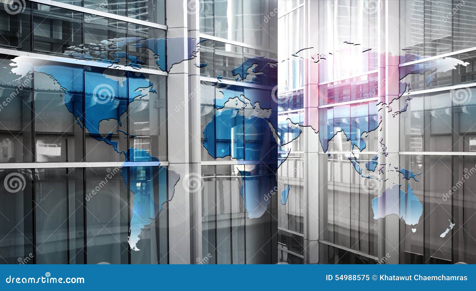 World Map Abstract Double Exposure Stock Illustration - Illustration of ...