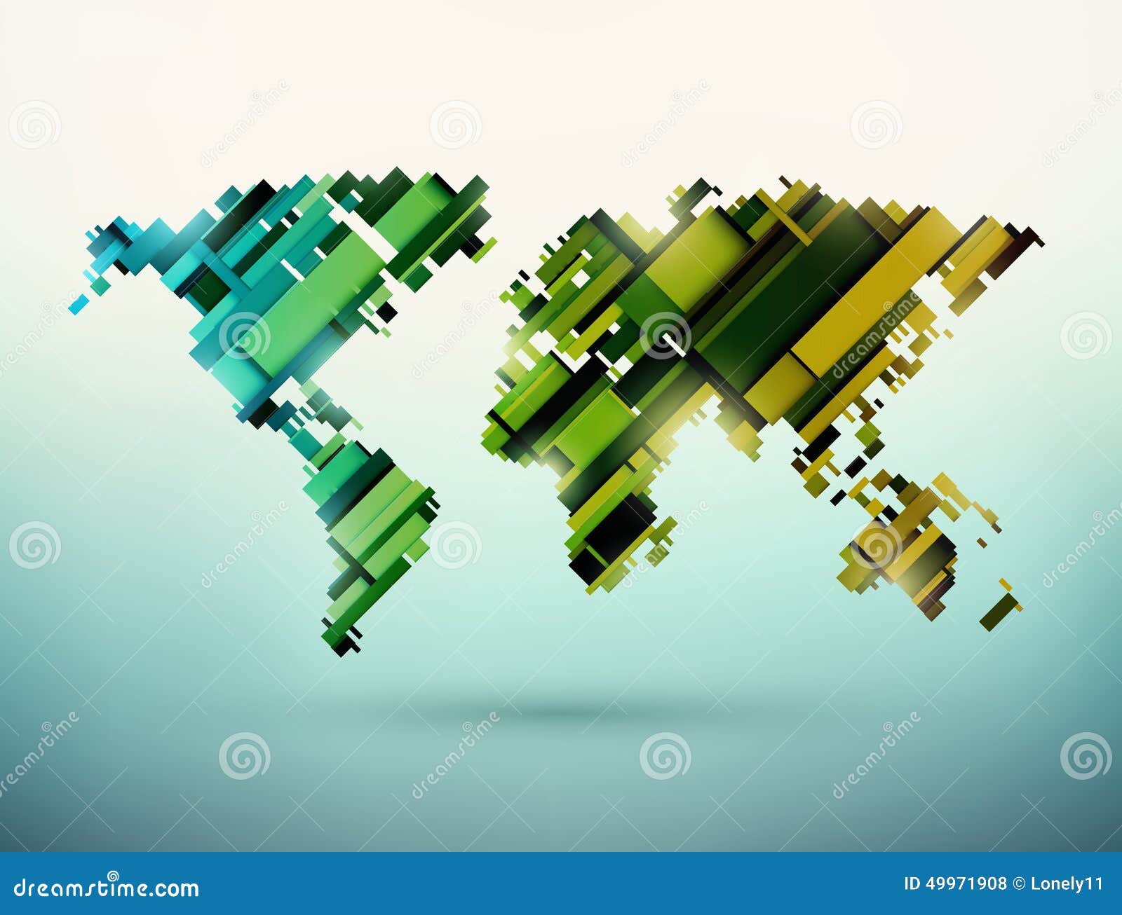 World Map stock vector. Illustration of graphic, abstract - 49971908