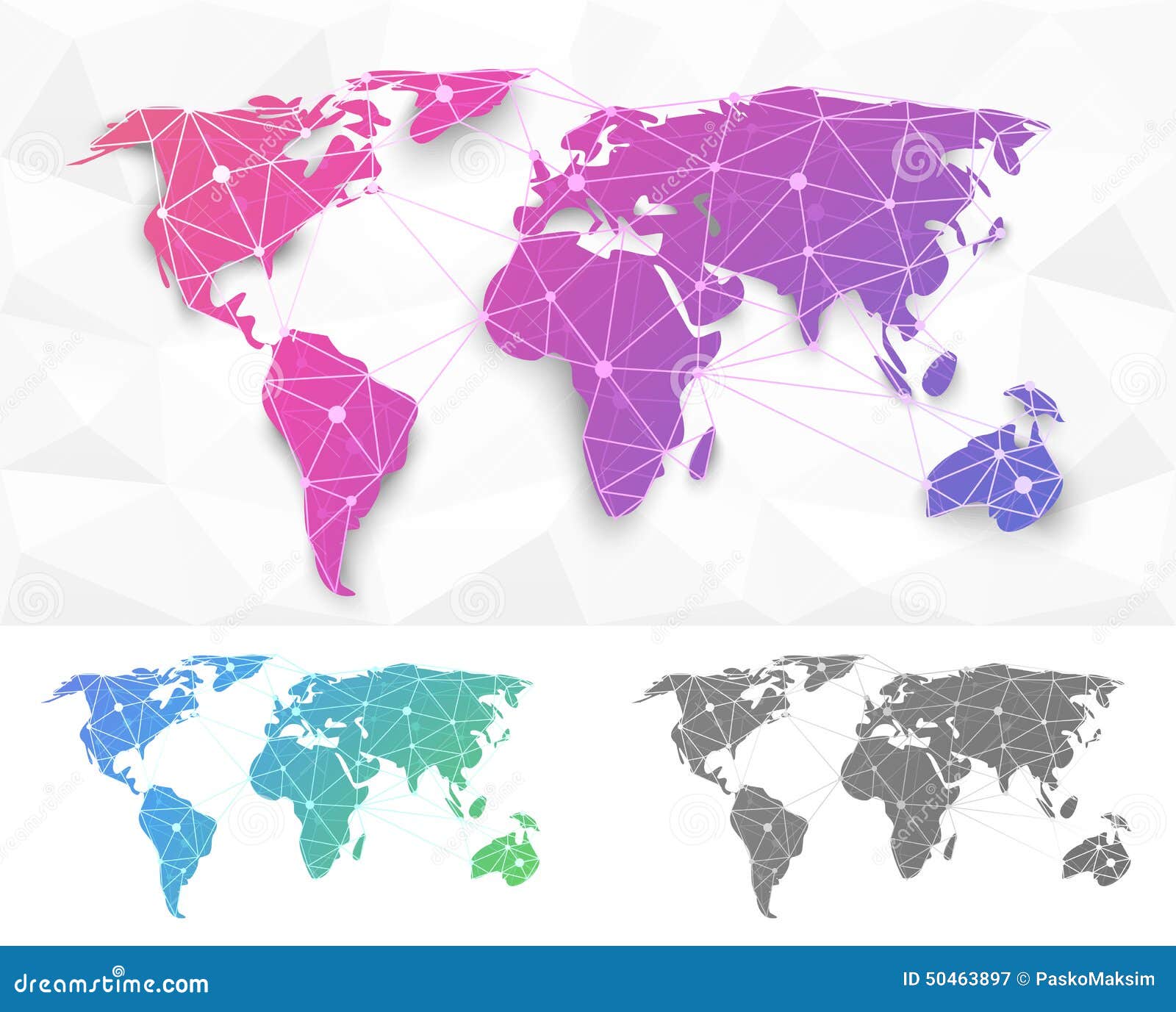 World map stock vector. Illustration of design, origami - 50463897