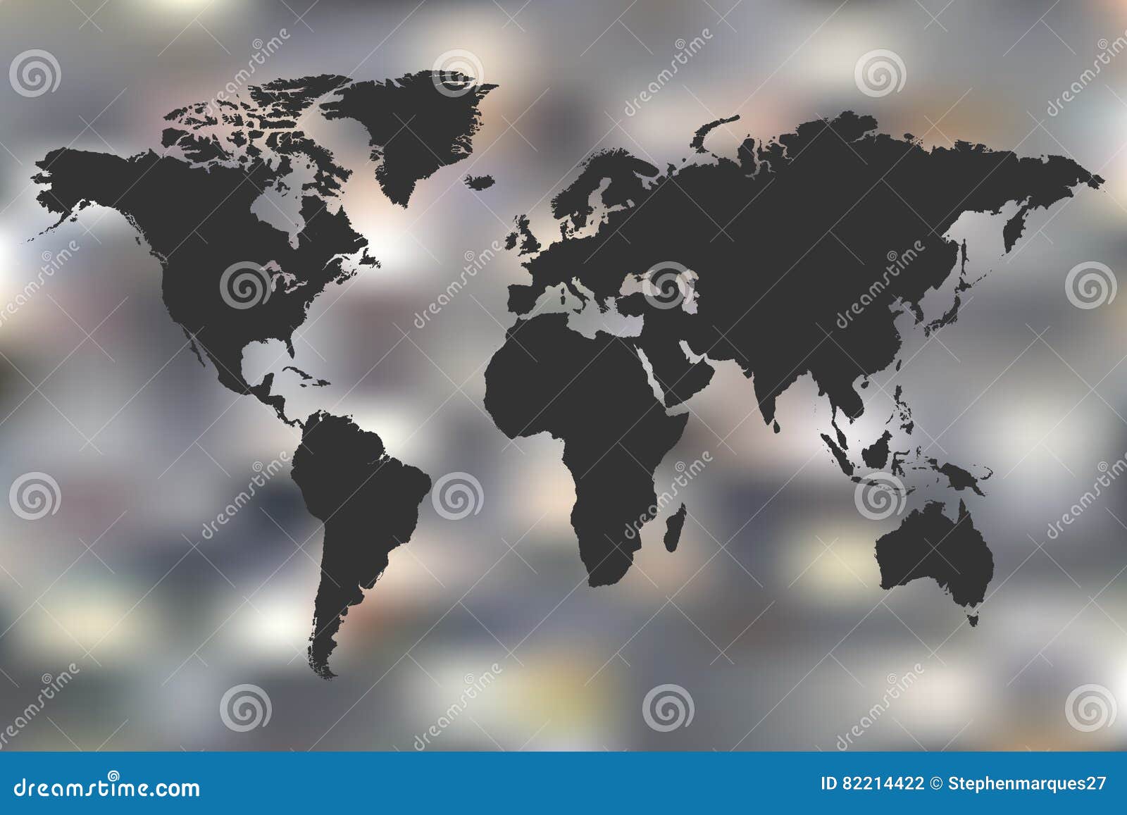 World Map Abstract Illustration Stock Illustration - Illustration of ...