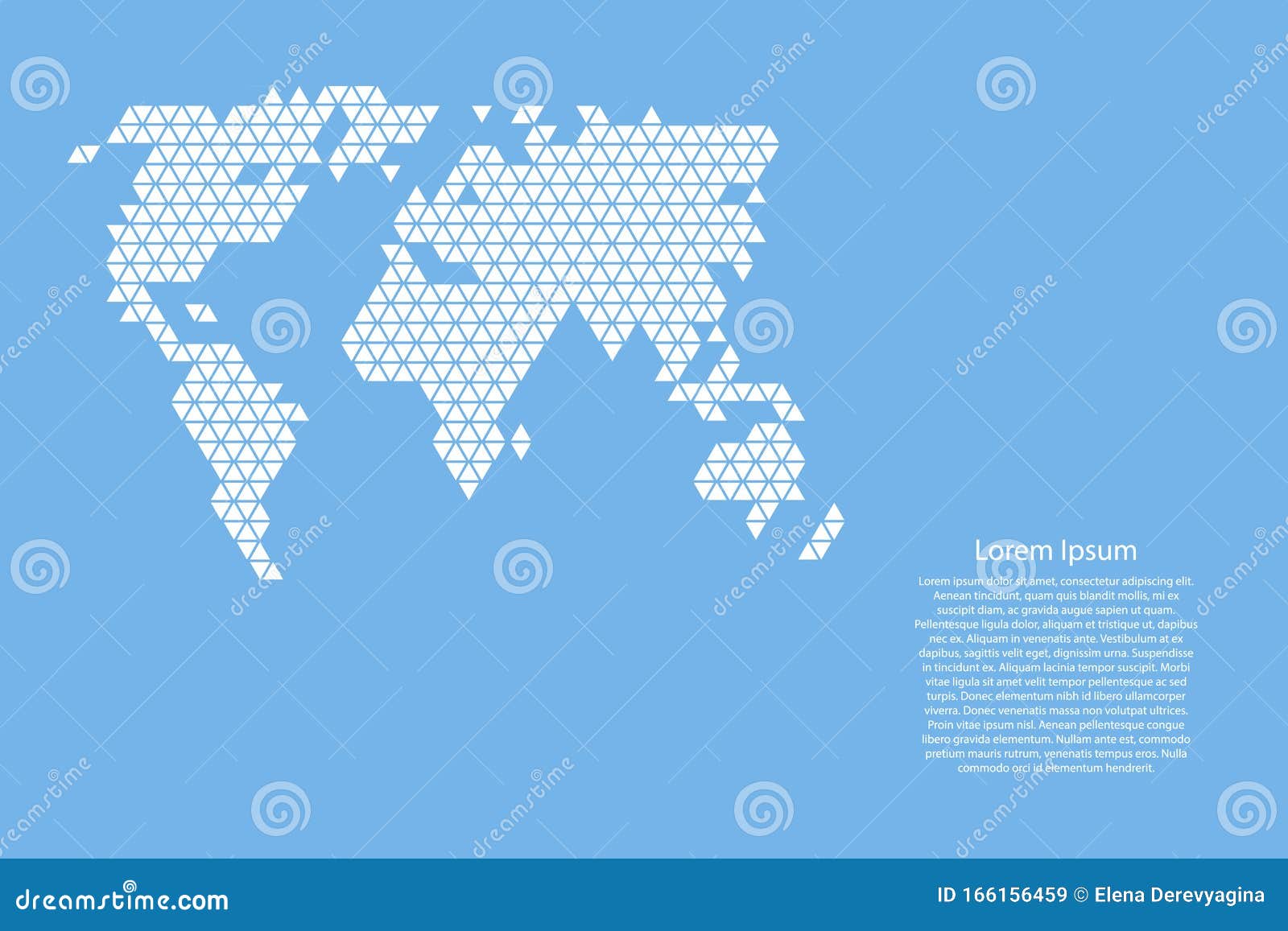 World Map Abstract Schematic from White Triangles Repeating Pattern ...