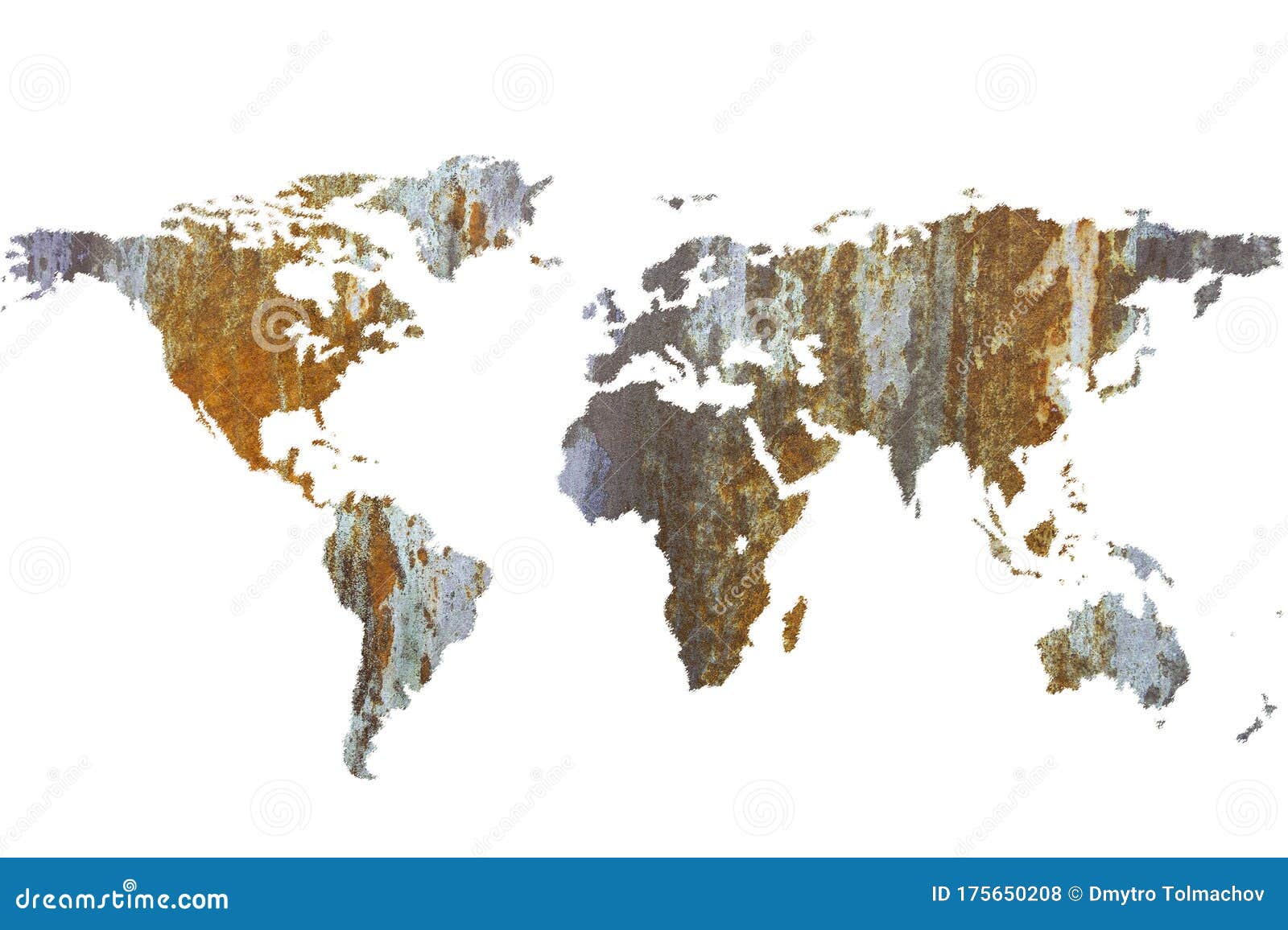World Map with an Abstract Texture Stock Photo - Image of america ...